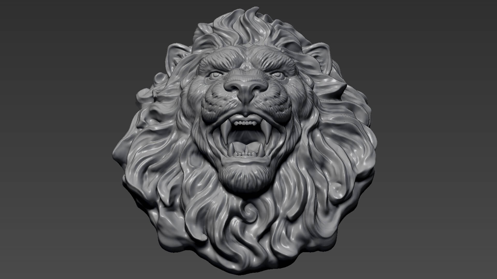Lion Head - 3D Model by guninnik81