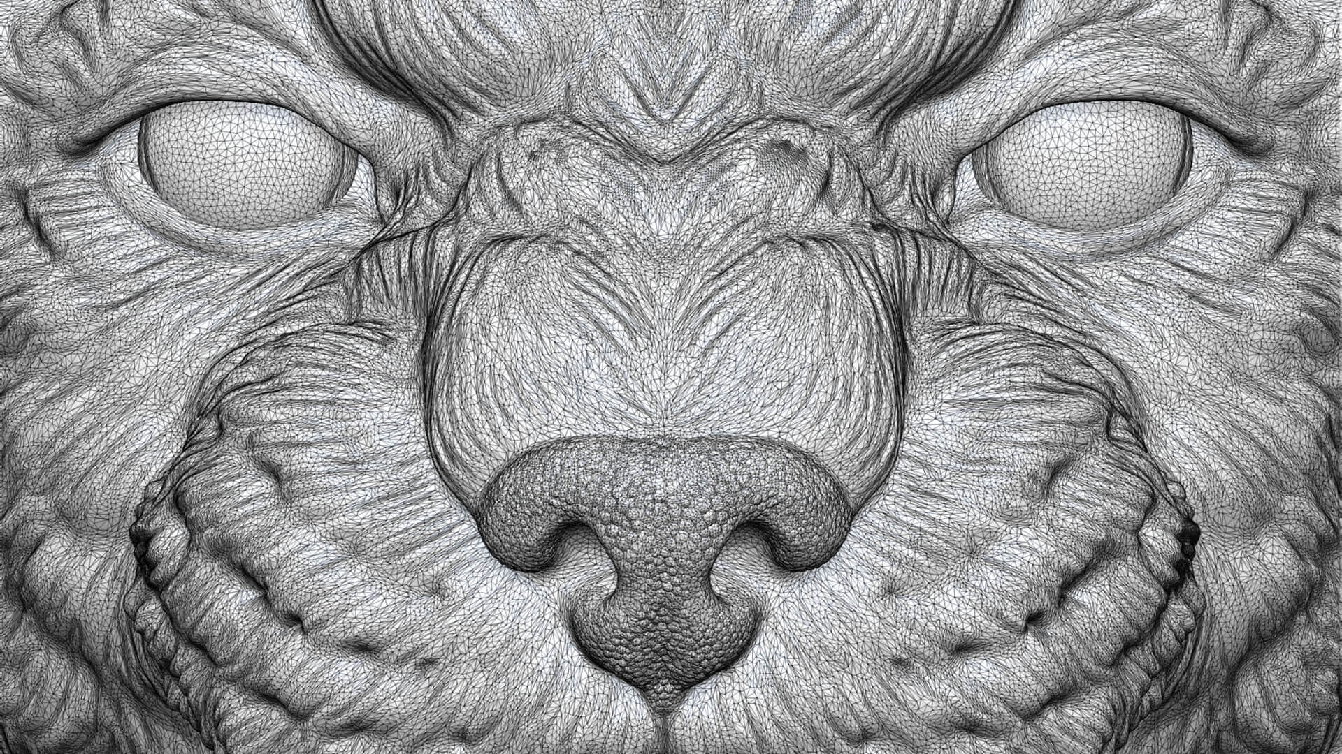 Lynx Head Angry - 3D Model by guninnik81