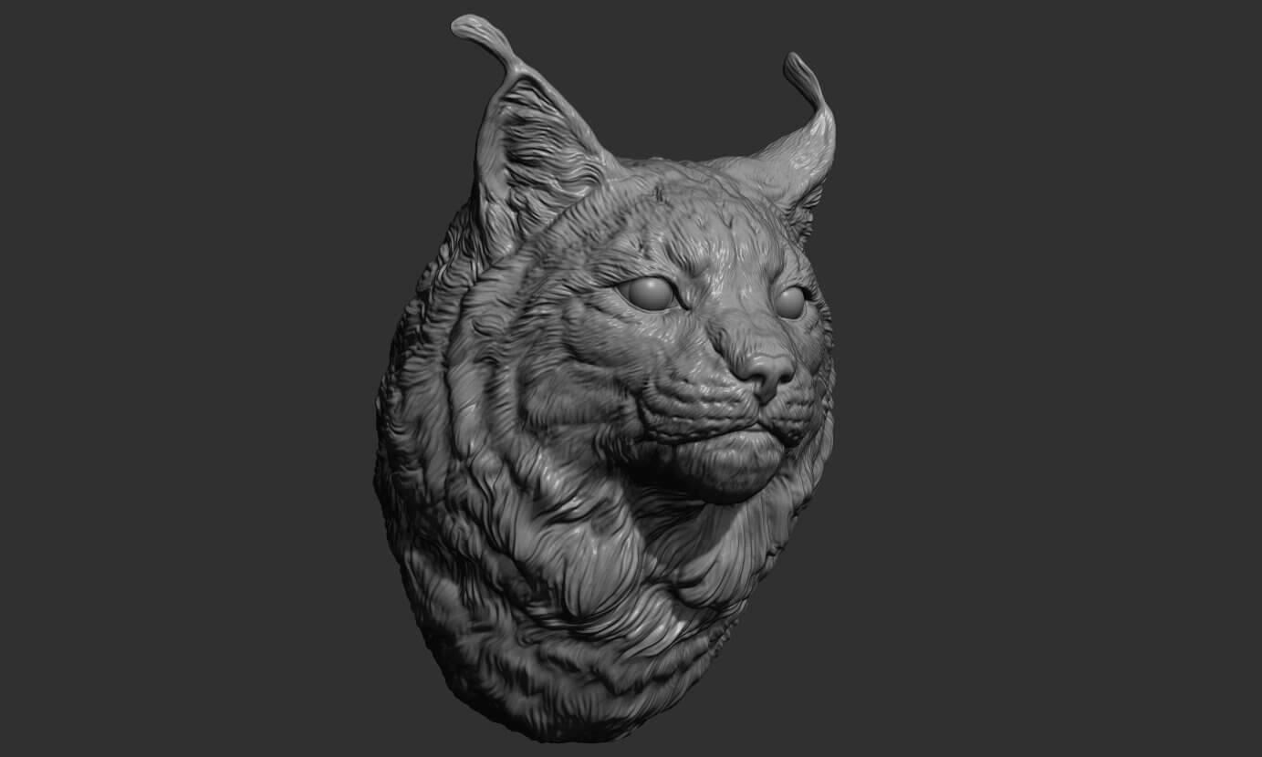 Lynx Head - Print Ready 3D Model by guninnik81