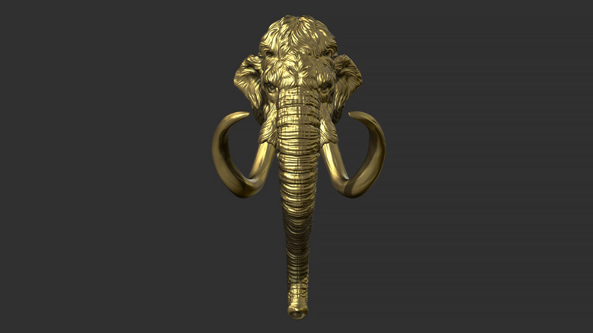 Mammoth Head - 3D Print Model by guninnik81