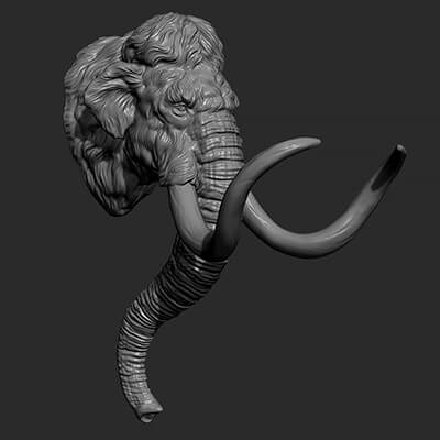 Mammoth Head - 3D Model by guninnik81