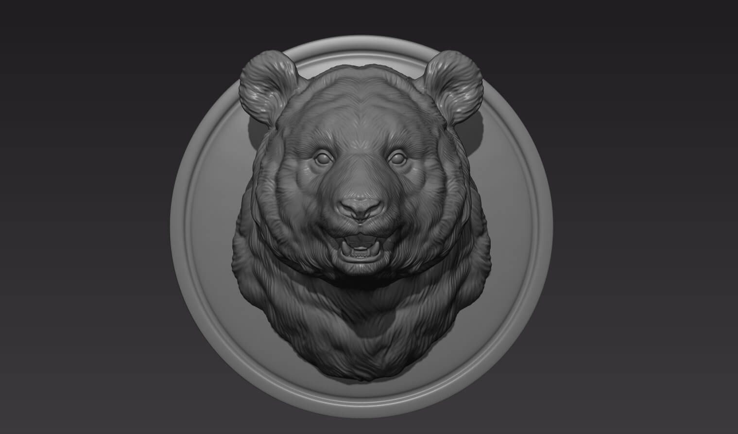 Panda Head - 3D Print Model by guninnik81