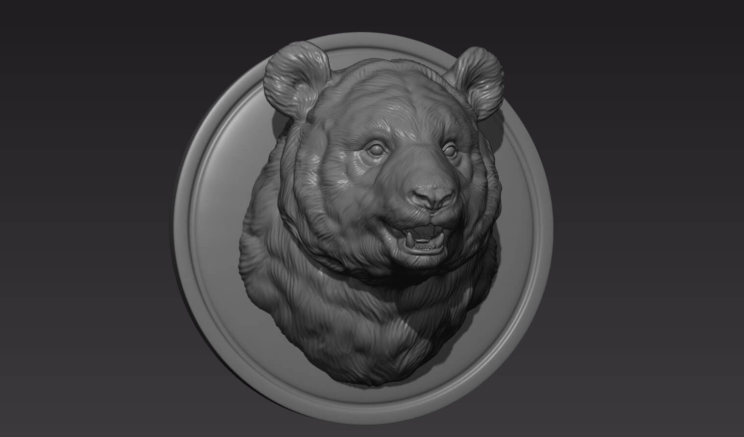 Panda Head - 3D Model by guninnik81