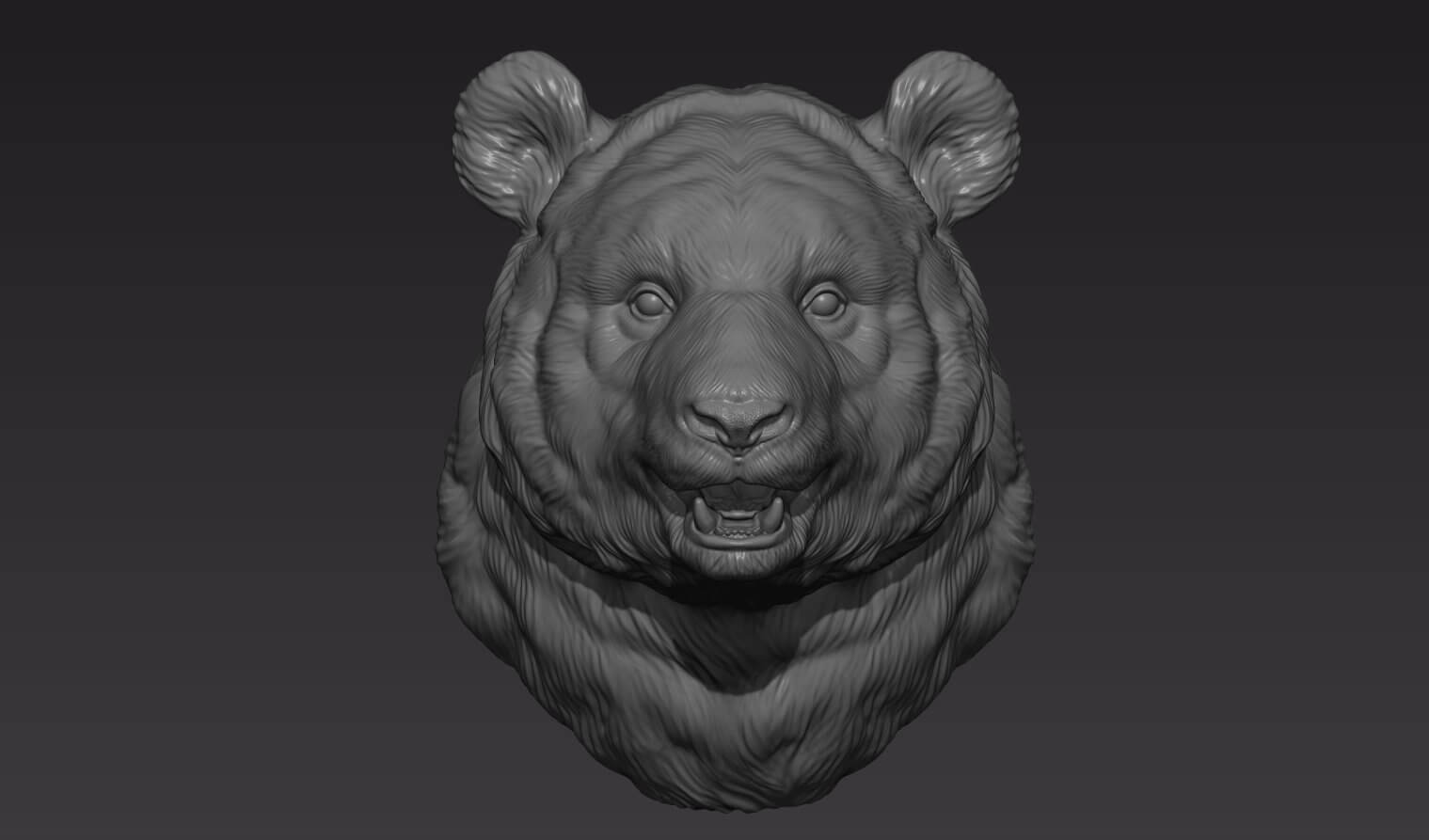 Panda Head - 3D Model by guninnik81