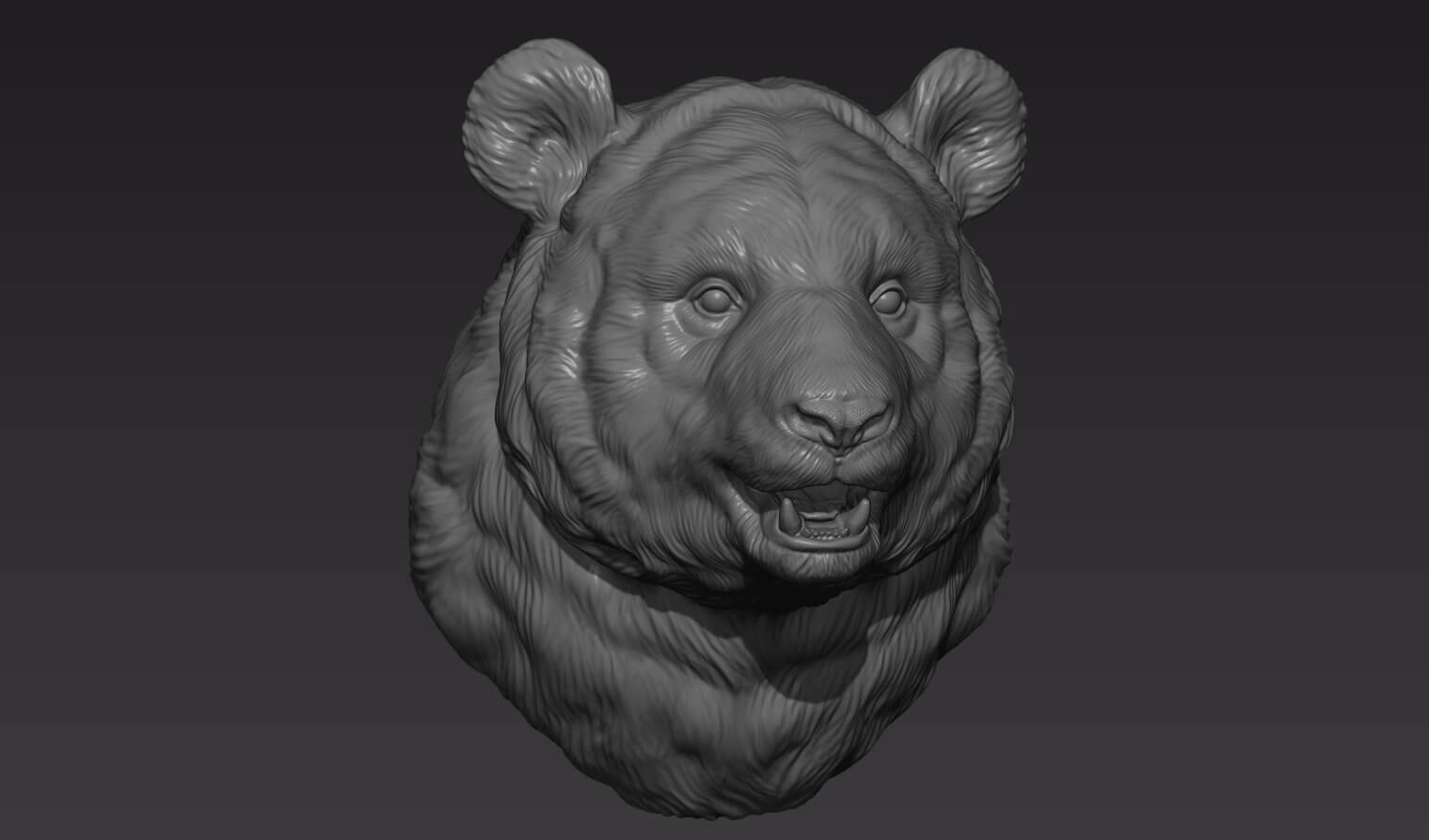 Panda Head - 3D Model by guninnik81