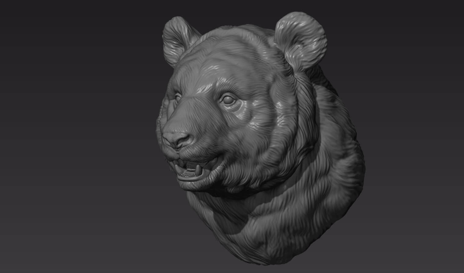 Panda Head - 3D Model by guninnik81
