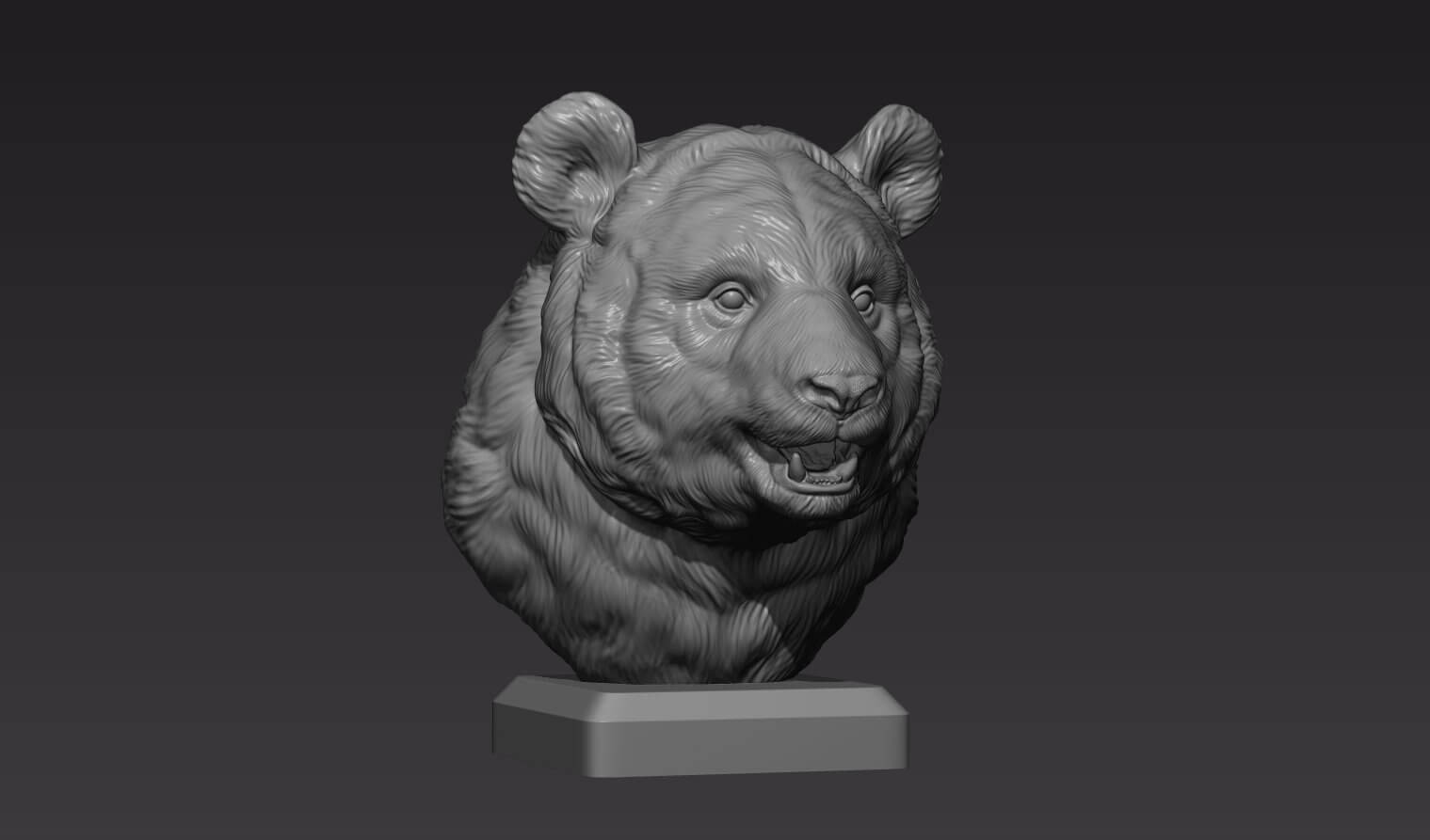 Panda Head - 3D Model by guninnik81
