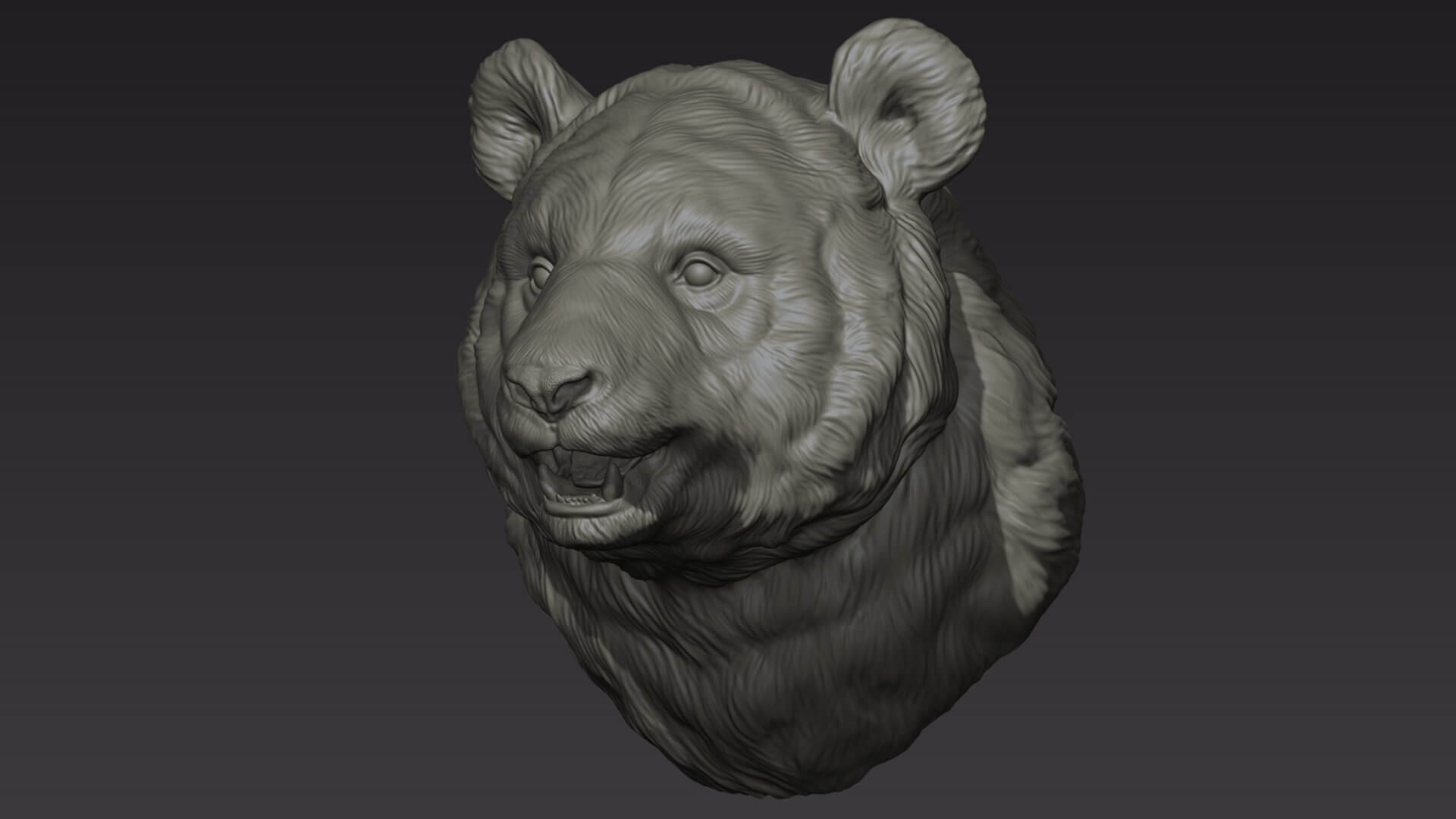 Panda Head - 3D Model by guninnik81