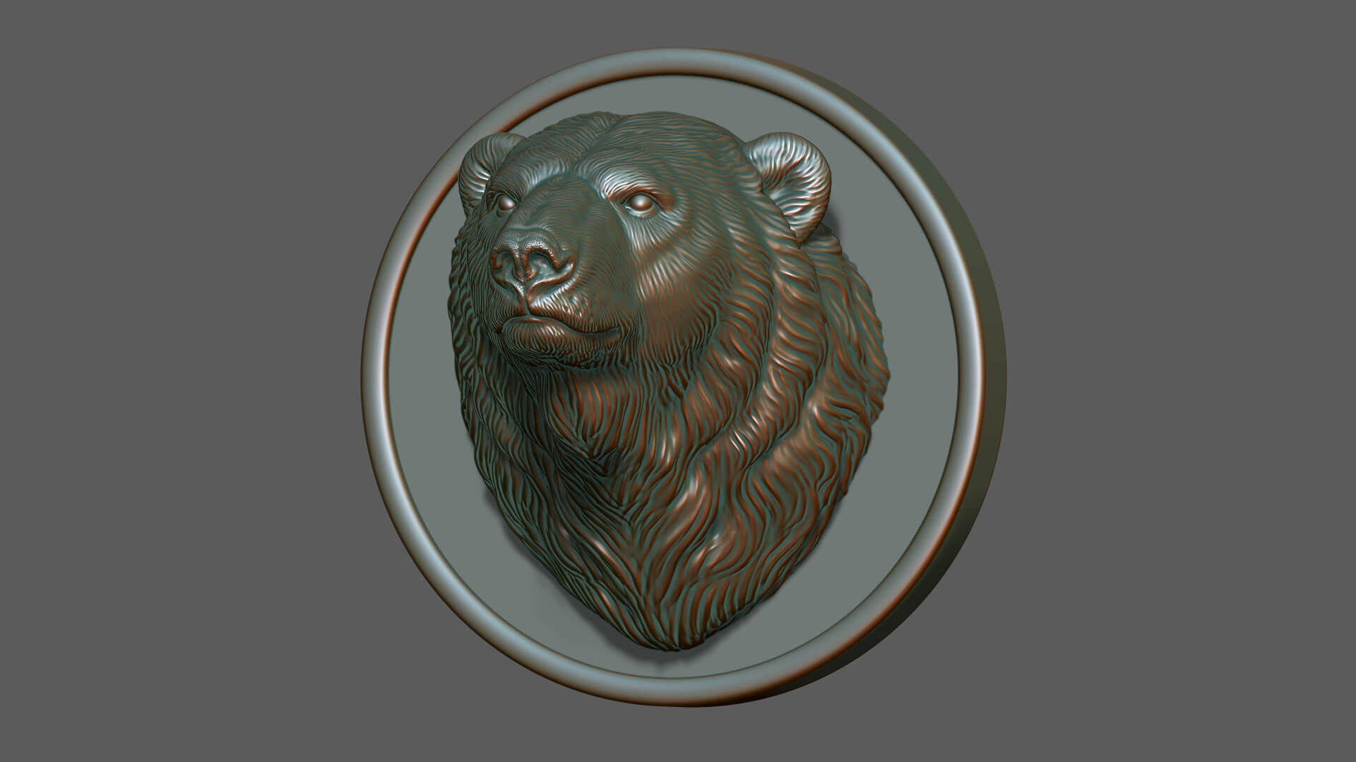 Polar Bear Bust - 3D Model by guninnik81