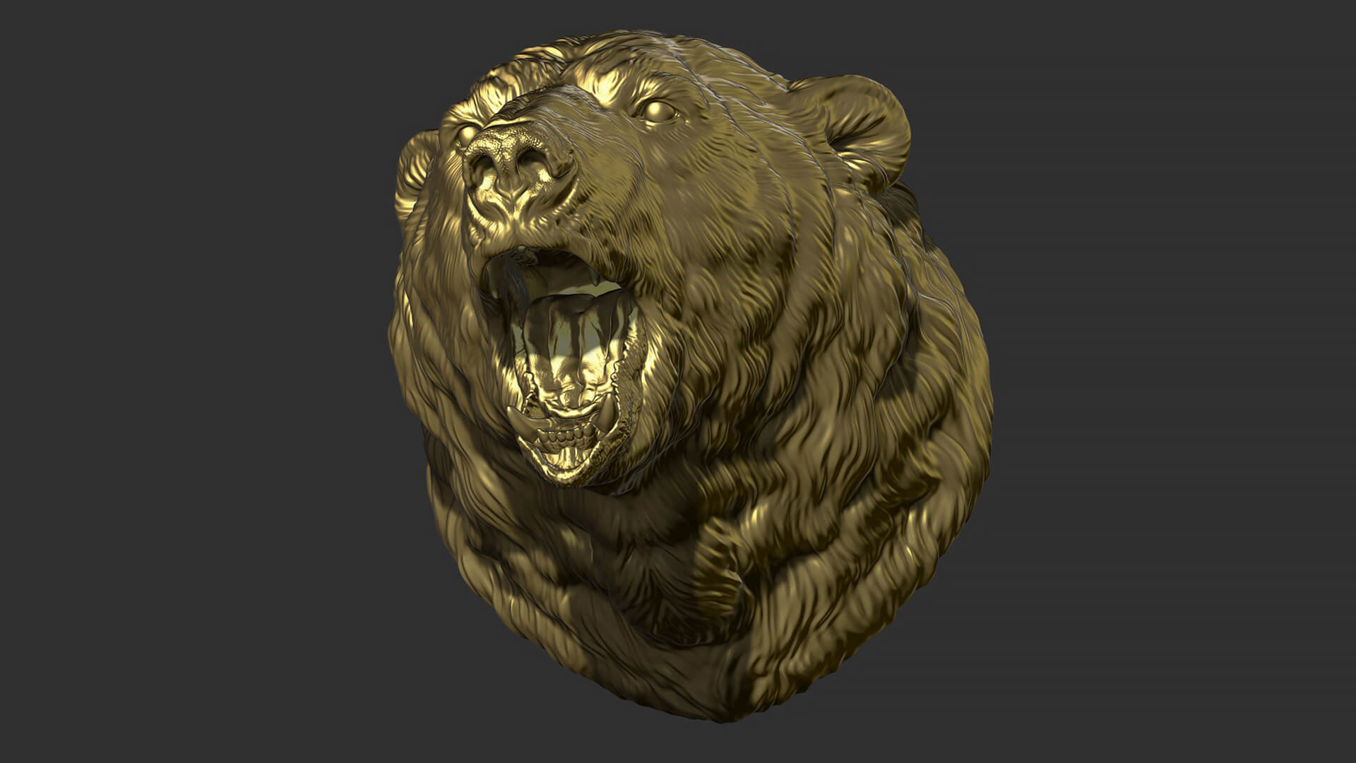 Polar Bear Growls - 3D Model by guninnik81