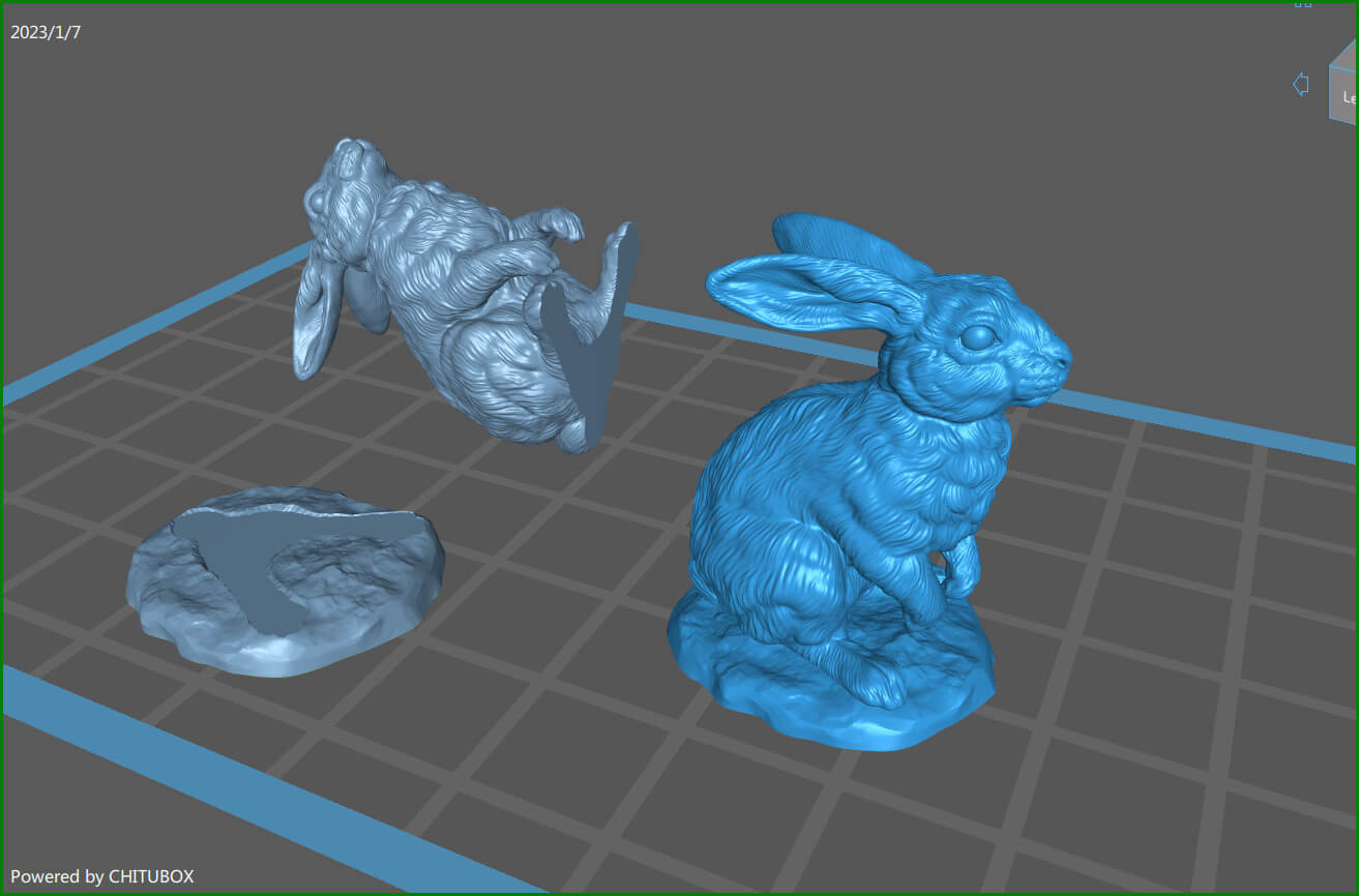 Rabbit Sitting - 3D Model by guninnik81