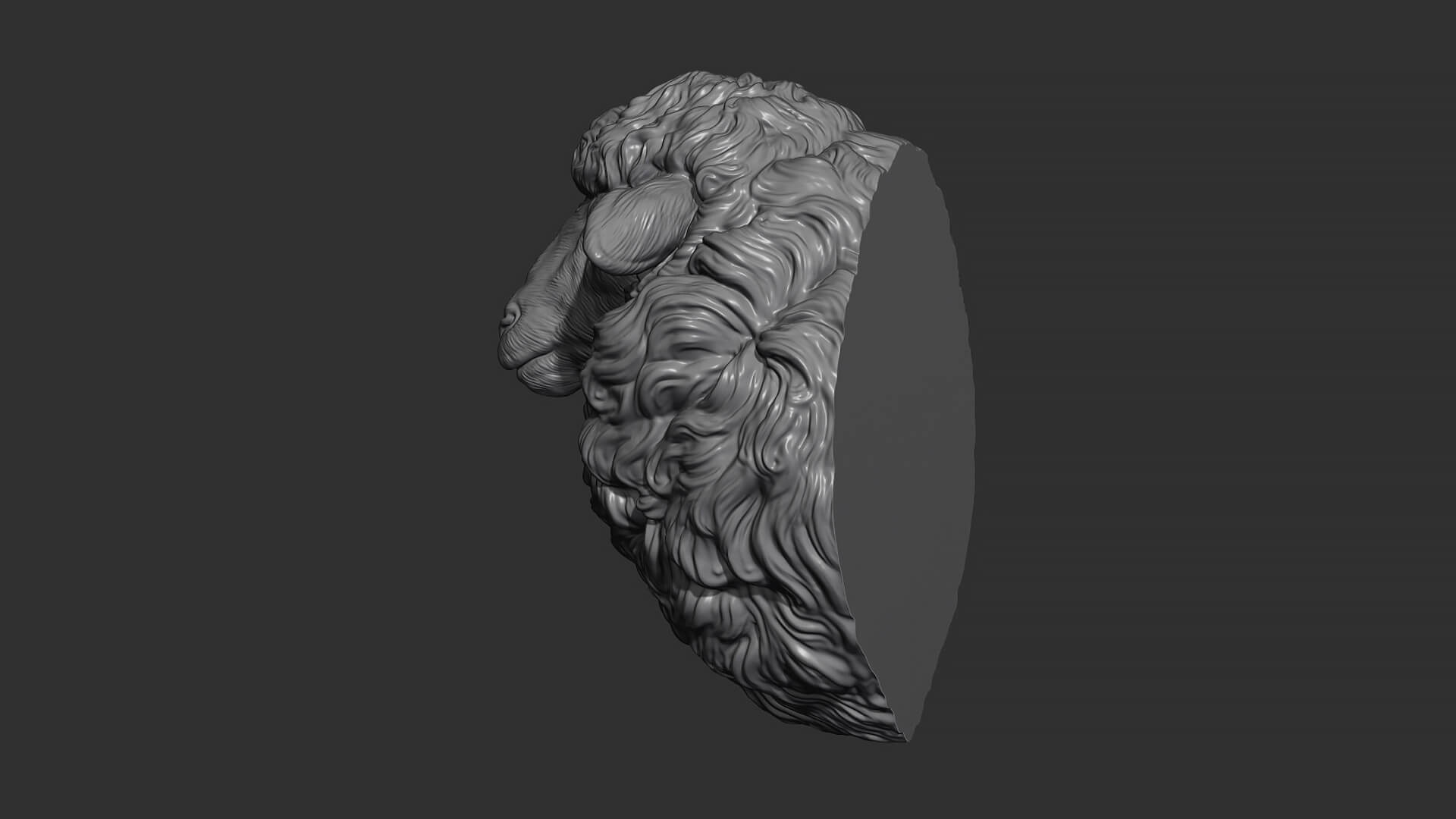 Sheep Head Print - 3D Model by guninnik81