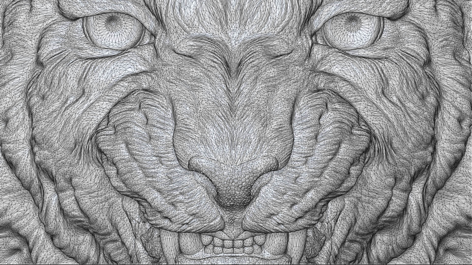 Snow Leopard Grin - 3D Model by guninnik81