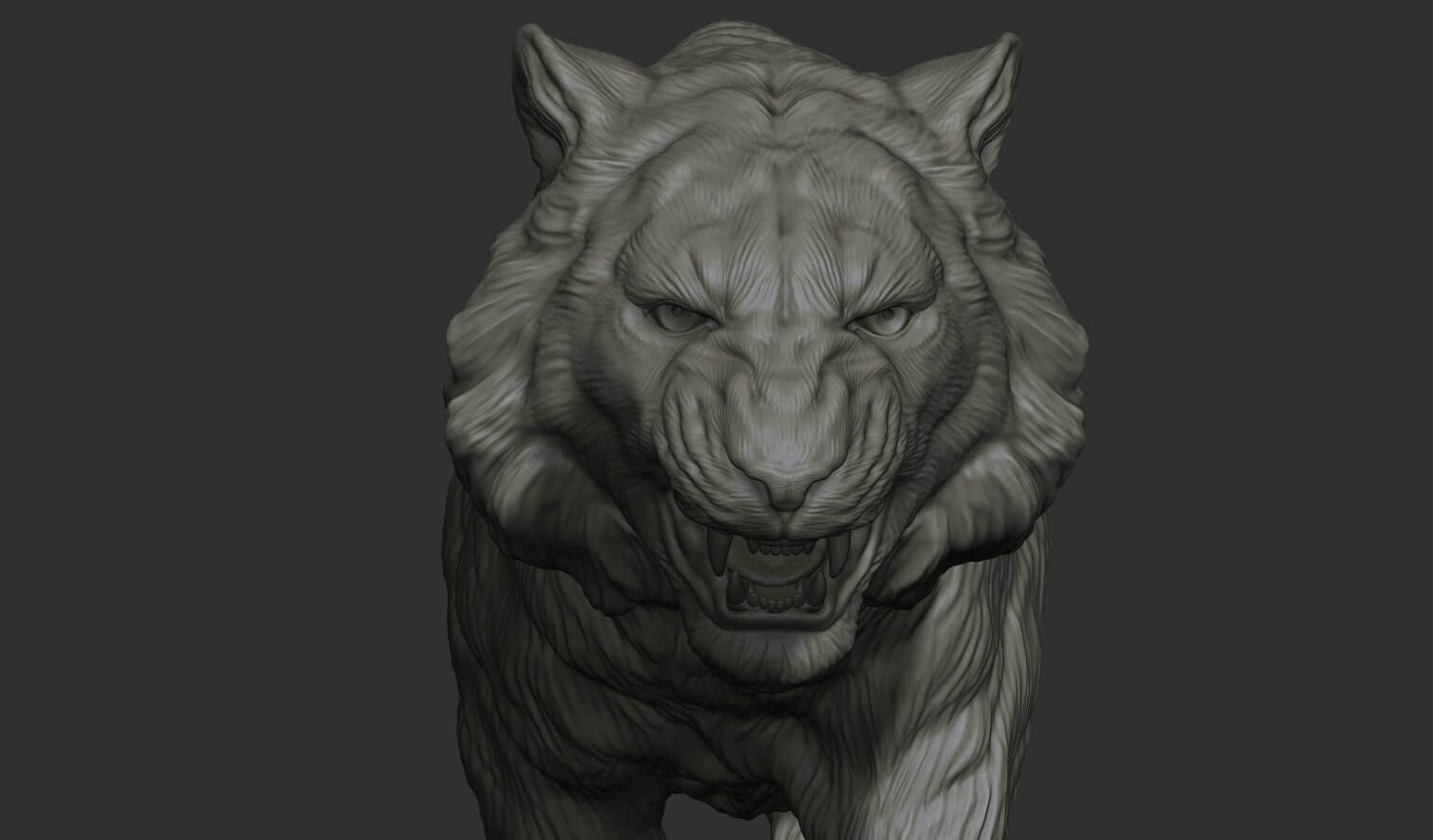 Tiger Walking - 3D Model by guninnik81