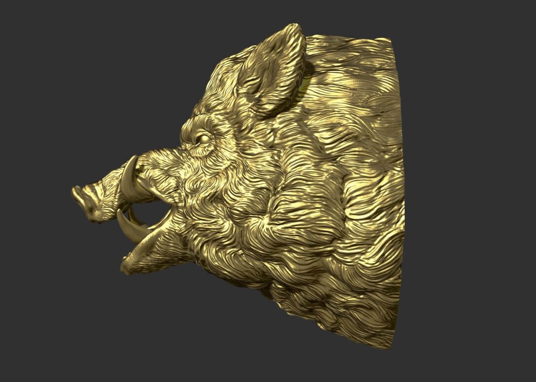 Wild Boar Hog - 3D Model by guninnik81
