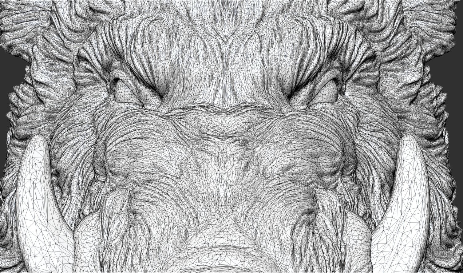 Wild Boar Hog - 3D Model by guninnik81