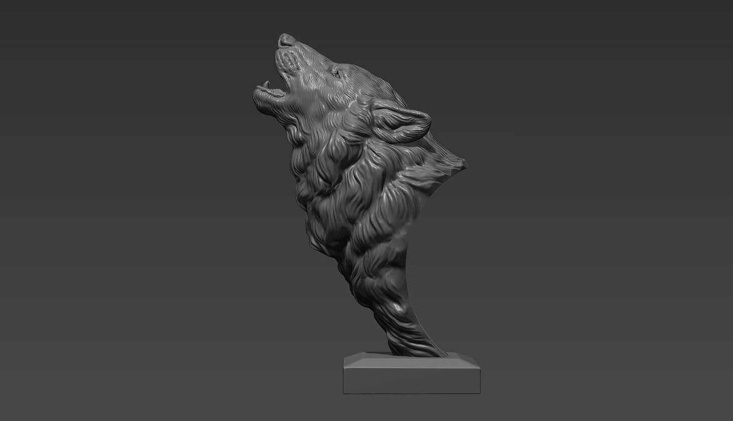 Wolf Howls - 3D Model by guninnik81