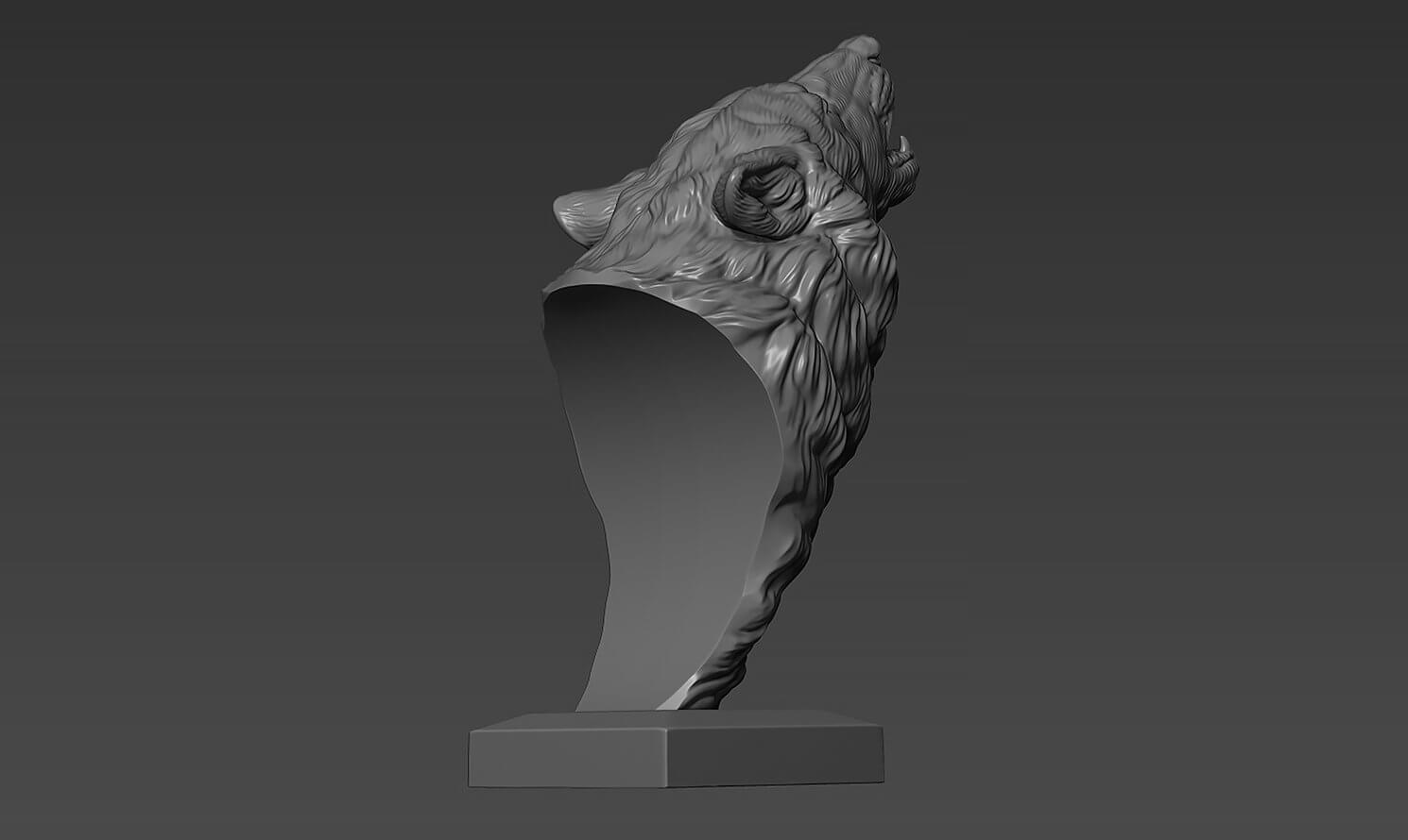 Wolf Howls - 3D Model by guninnik81