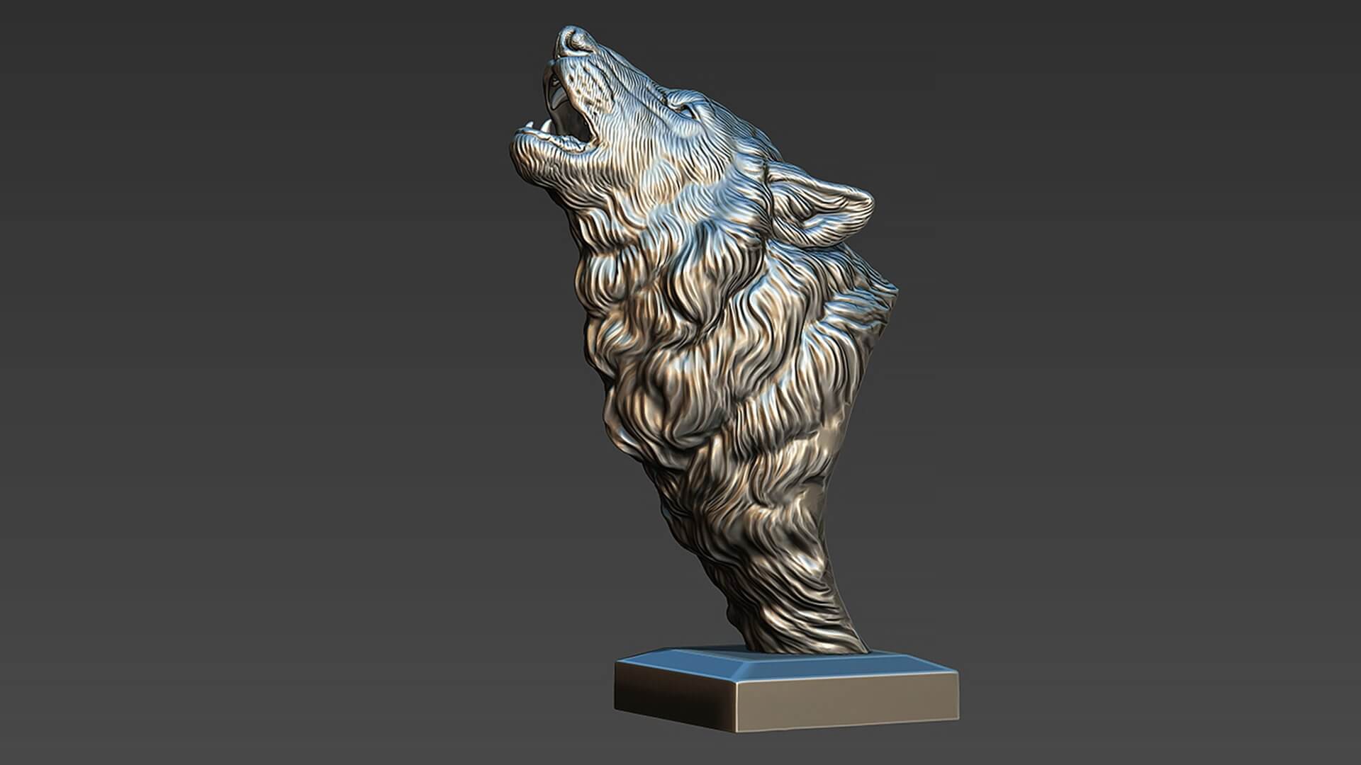 Wolf Howls - 3D Model by guninnik81