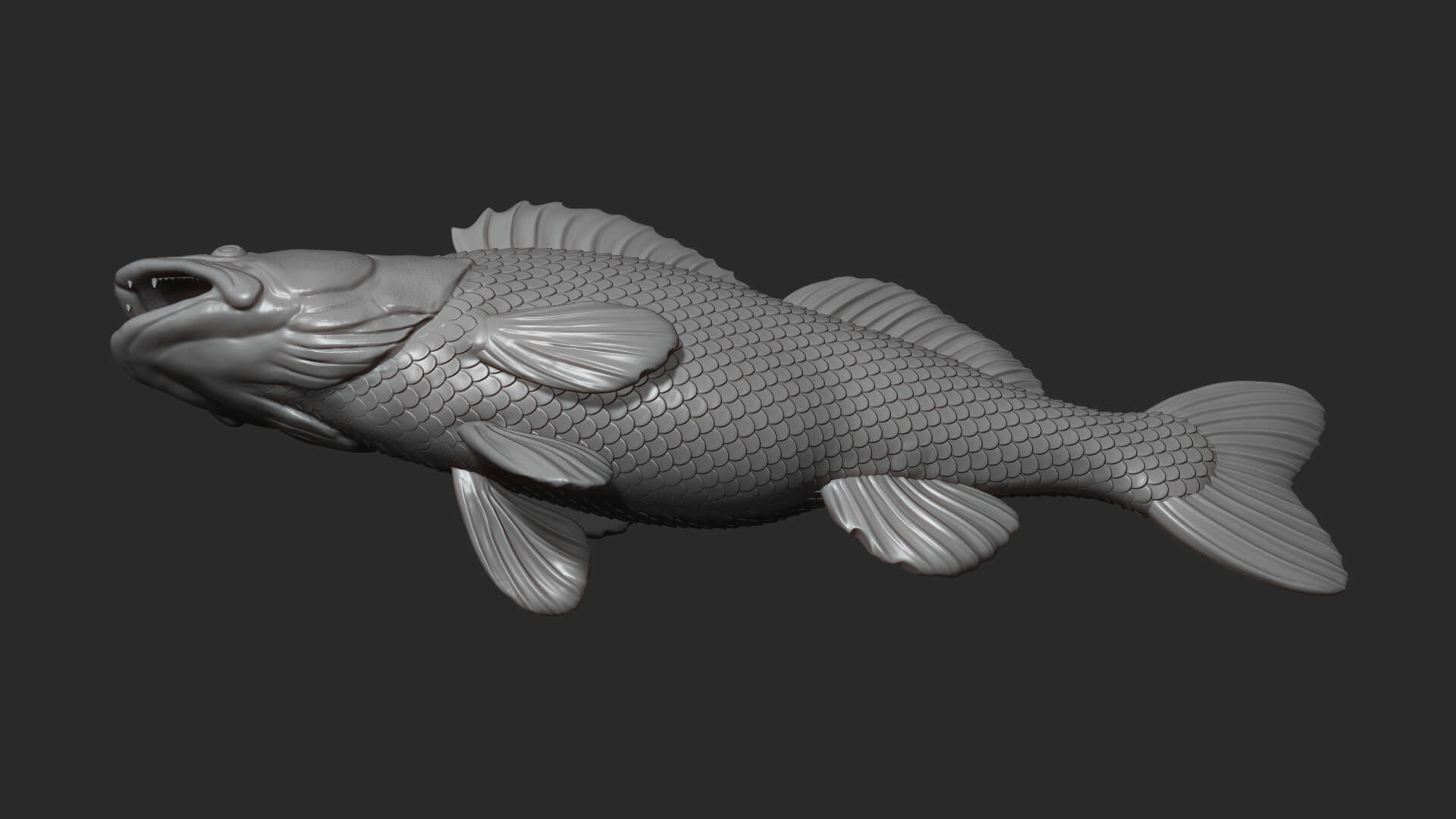 Zander on The Base - 3D Print Model by guninnik81