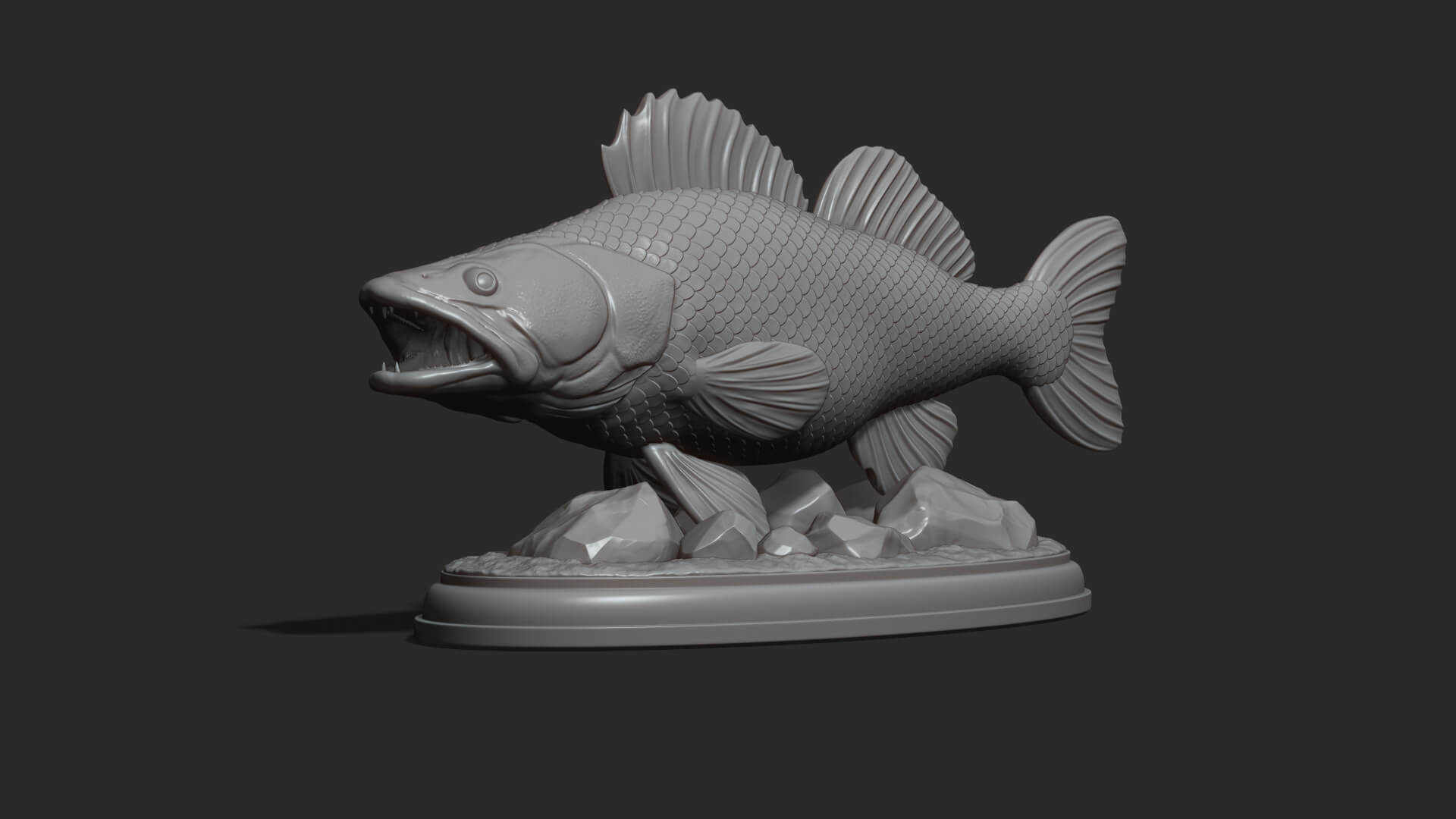 Zander on The Base - 3D Model by guninnik81