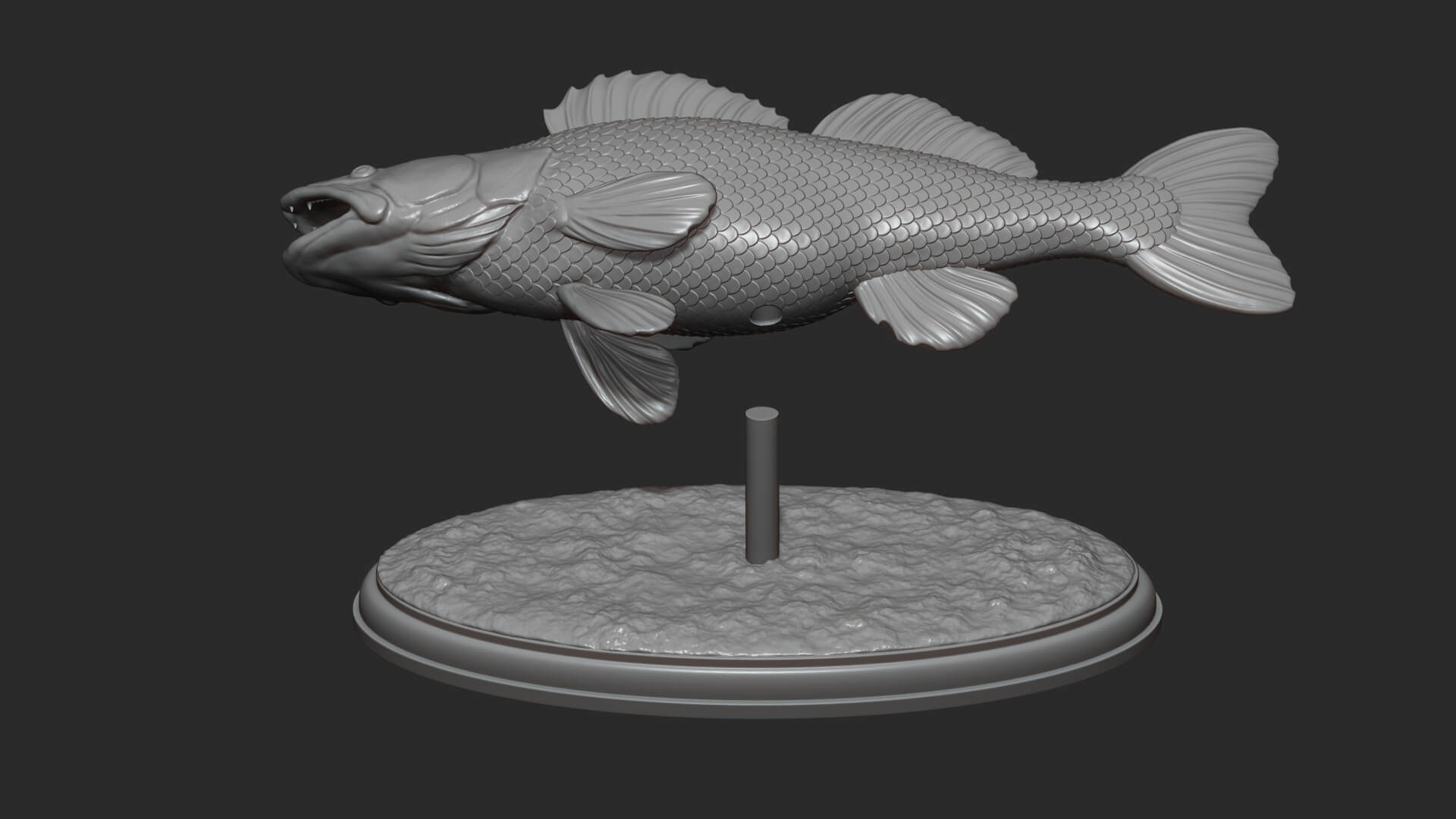 Zander on The Base - 3D Model by guninnik81