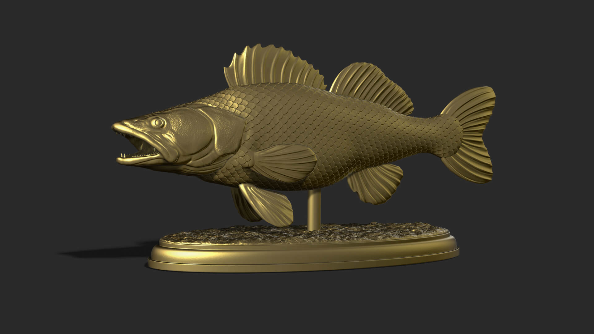 Zander on The Base - 3D Model by guninnik81