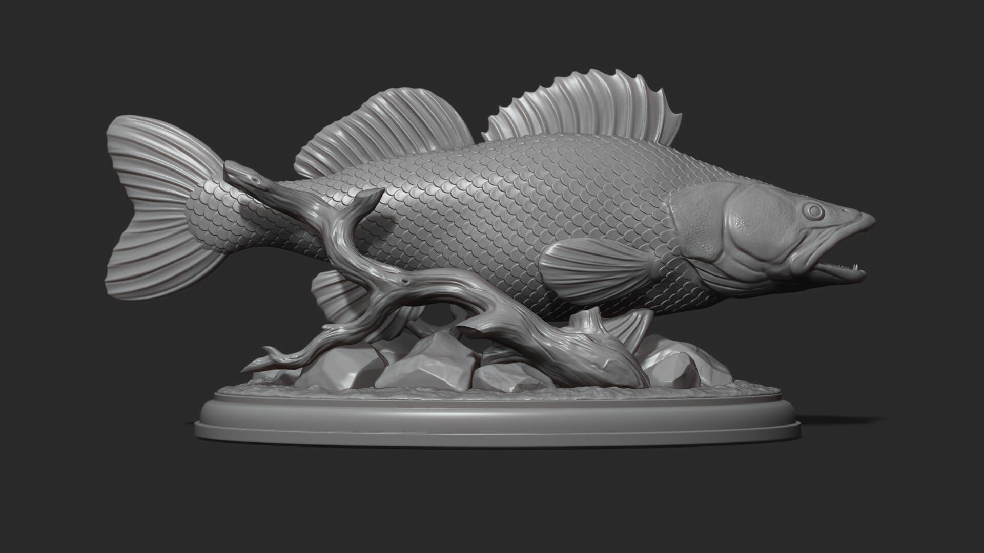 Zander on The Base - 3D Model by guninnik81