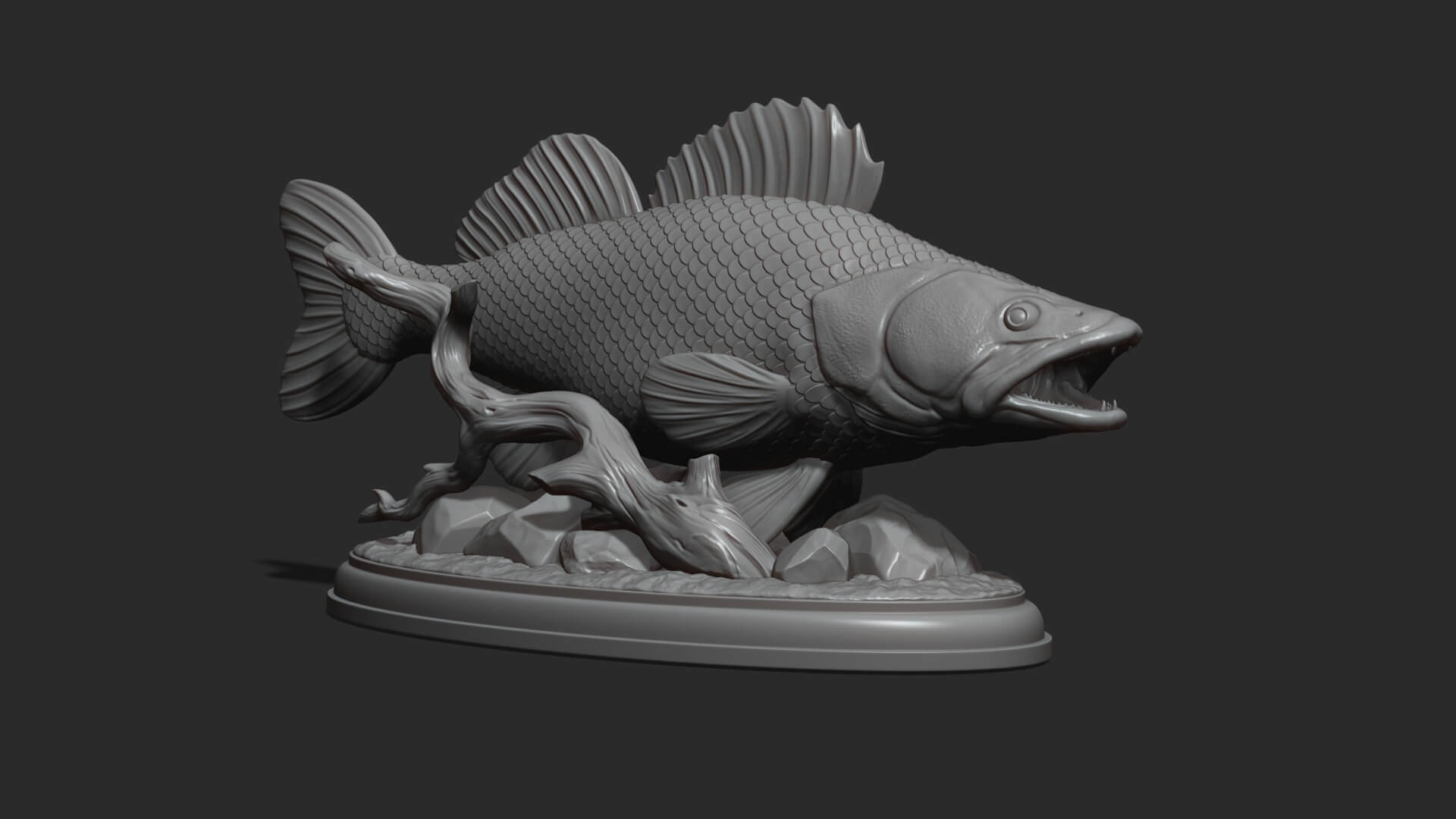 Zander on The Base - 3D Model by guninnik81