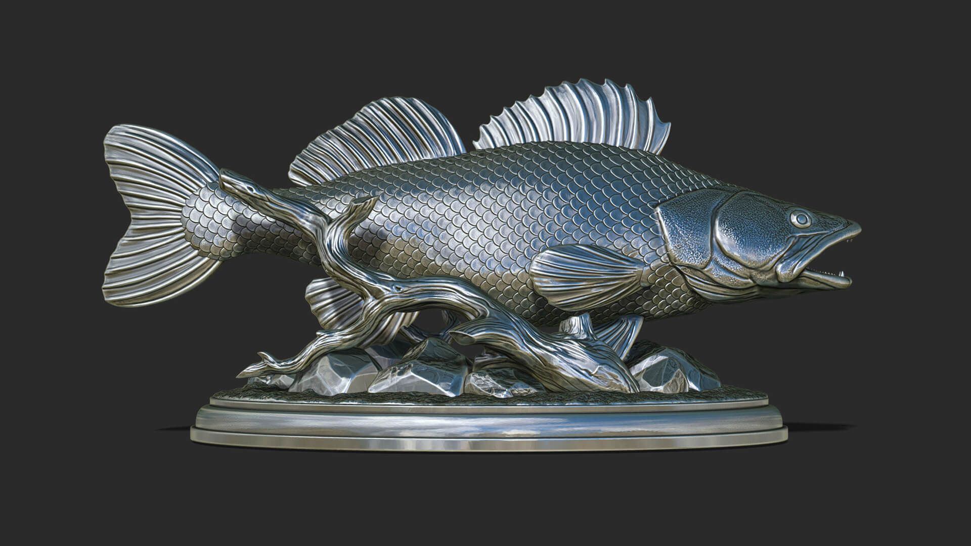 Zander on The Base - 3D Model by guninnik81