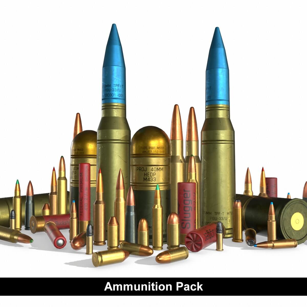 Ammunition Pack - 3D Model by GunsNTanks
