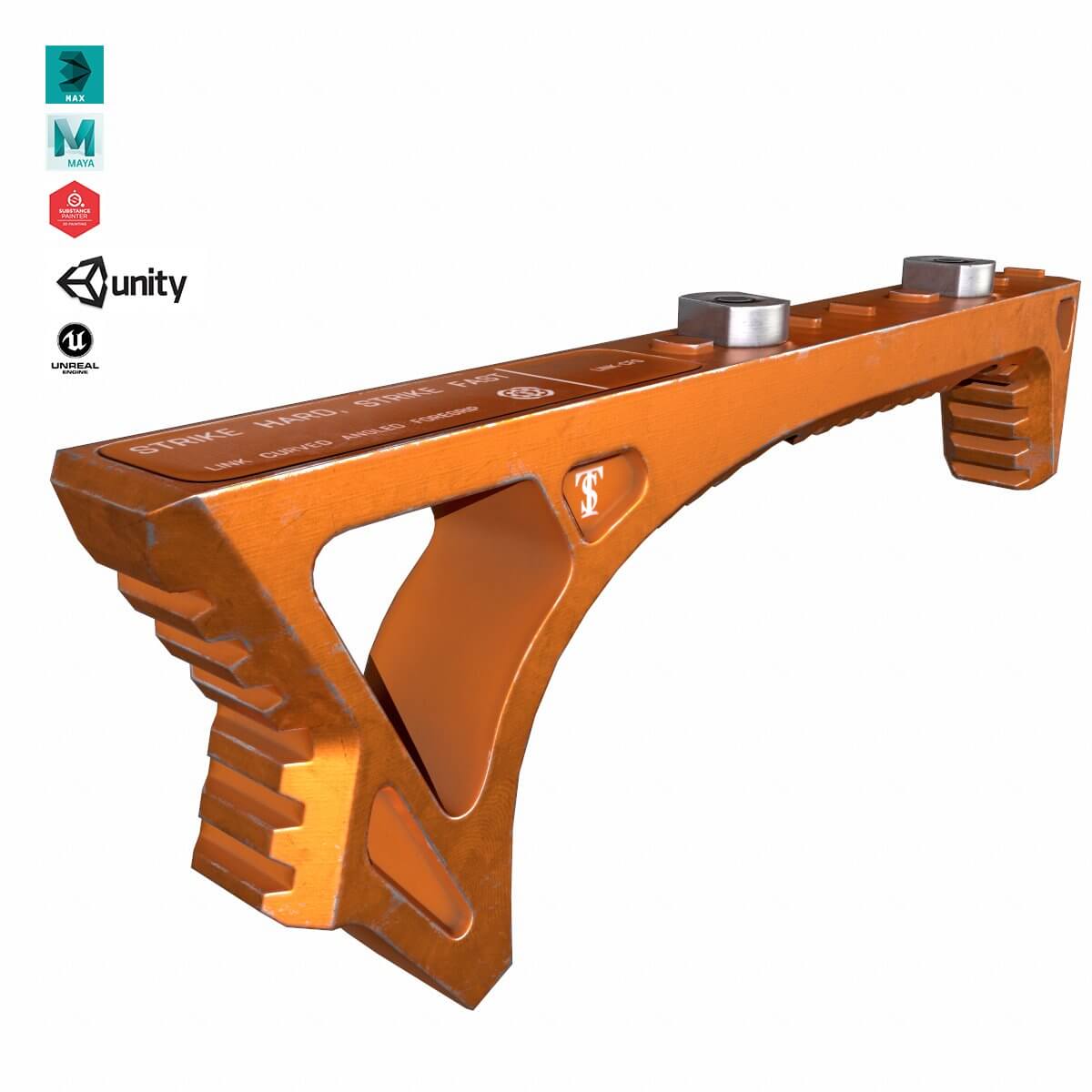 Angled Foregrip CFG - 3D Model by GunsNTanks