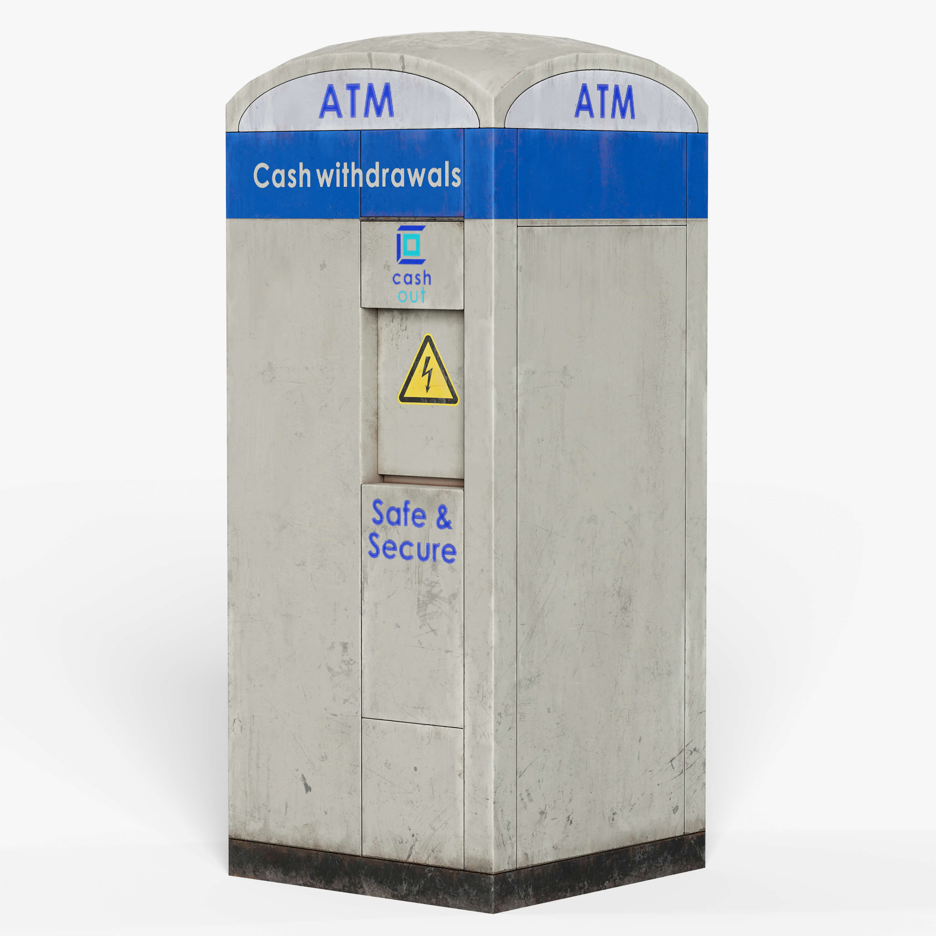 ATM Machine Outdoor Standing - 3D Model by GunsNTanks