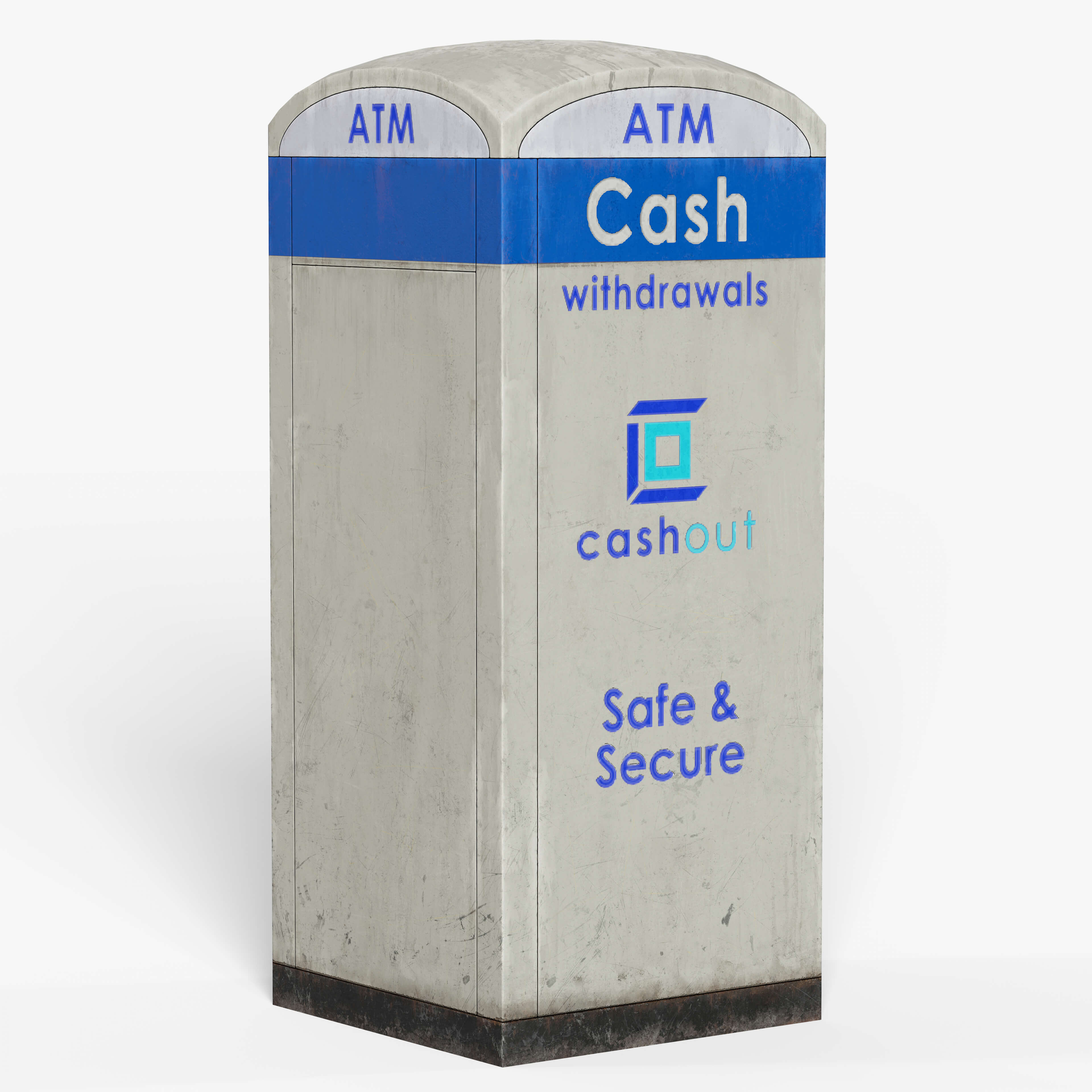 ATM Machine Outdoor Standing - 3D Model by GunsNTanks
