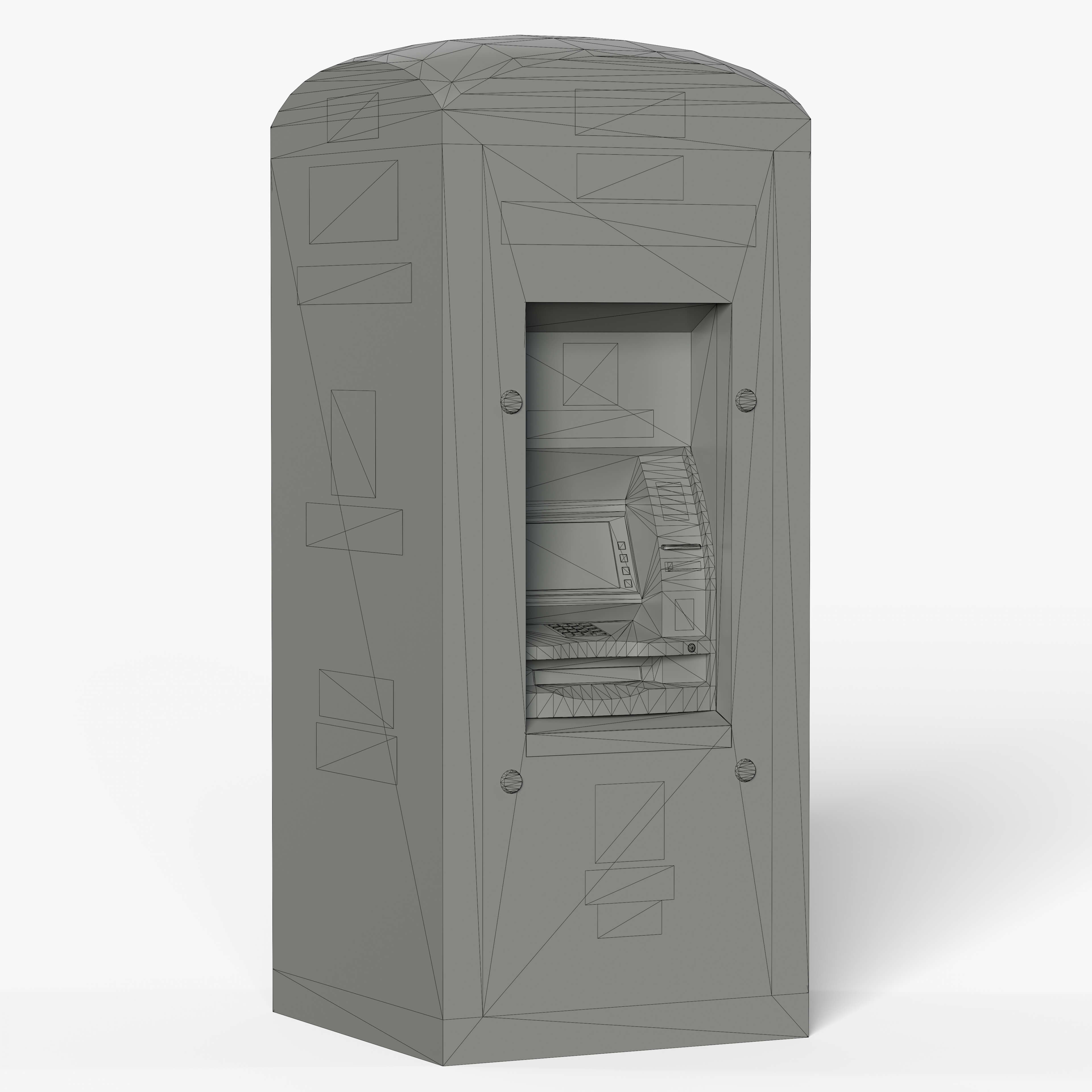 ATM Machine Outdoor Standing - 3D Model by GunsNTanks