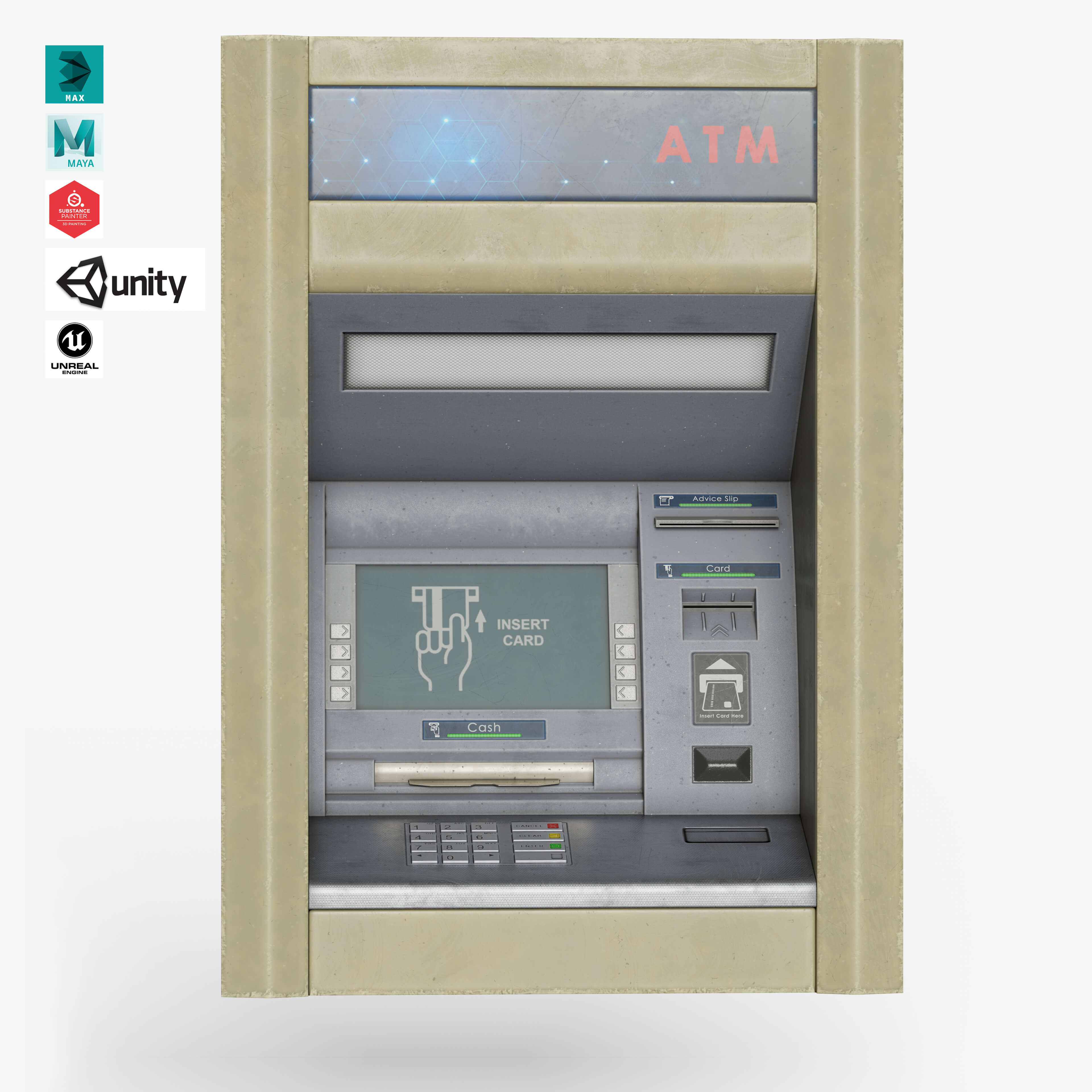 ATM Wallmount - 3D Model by GunsNTanks