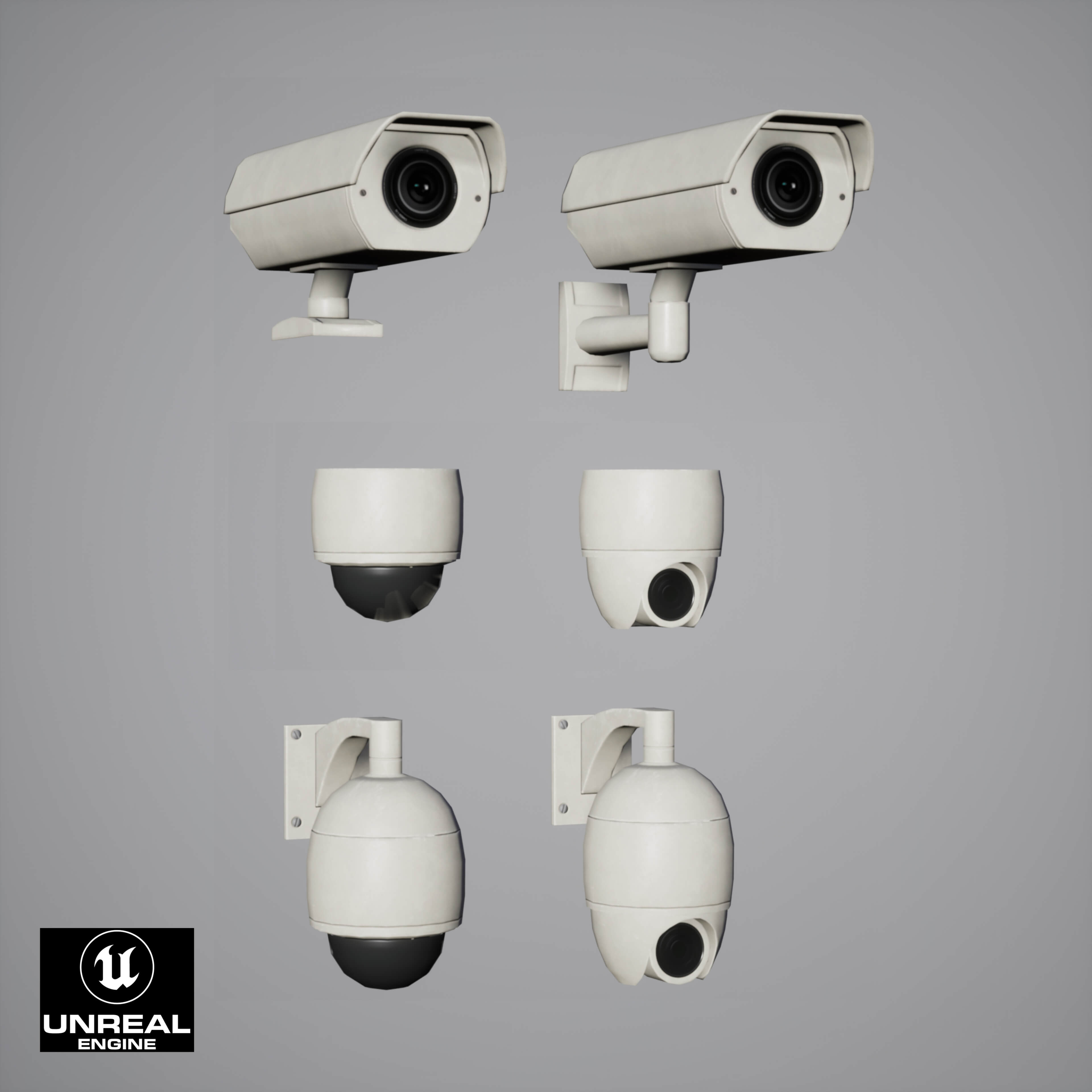 CCTV Camera Set - 3D Model by GunsNTanks