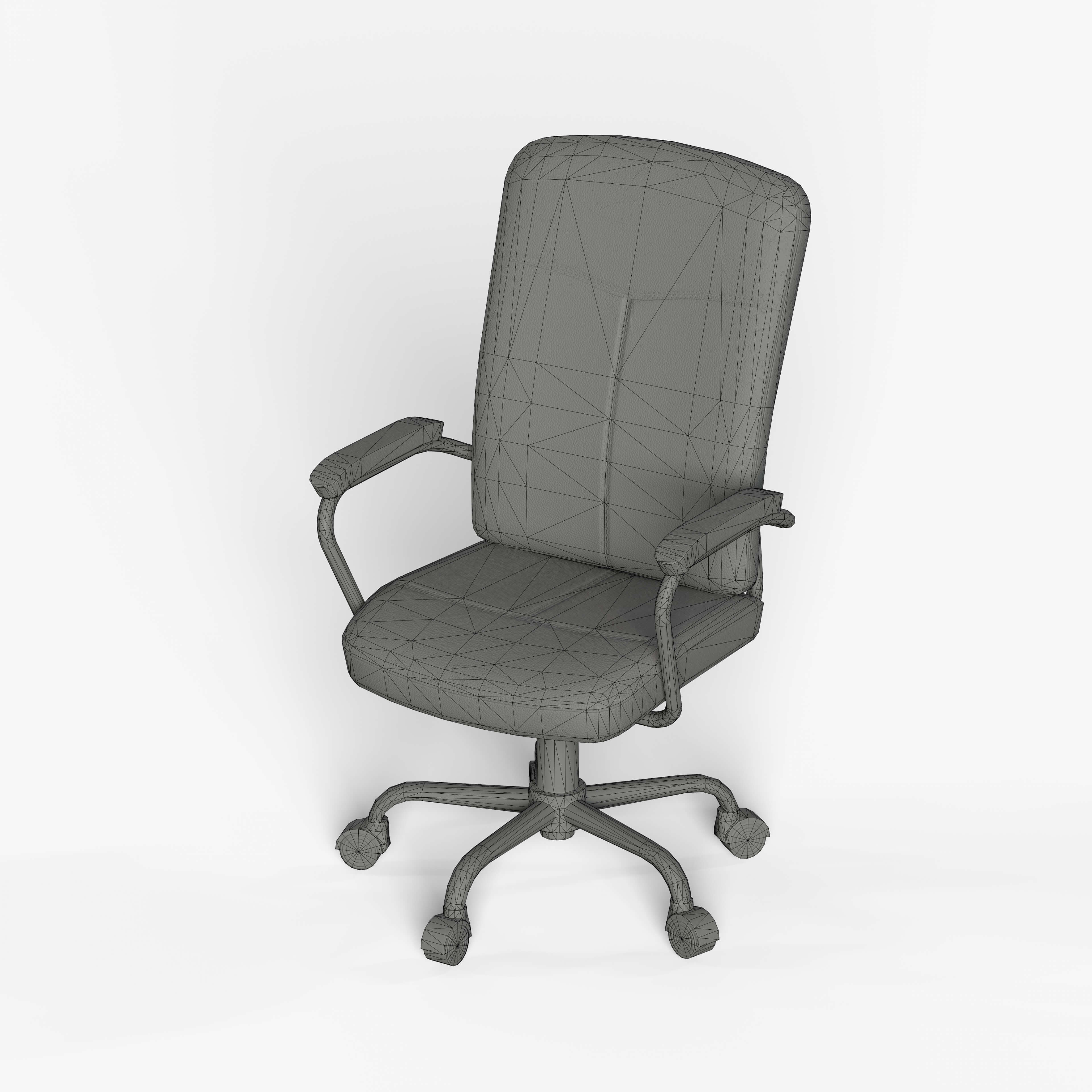 Chair Office Executive V2 - 3D Model by GunsNTanks