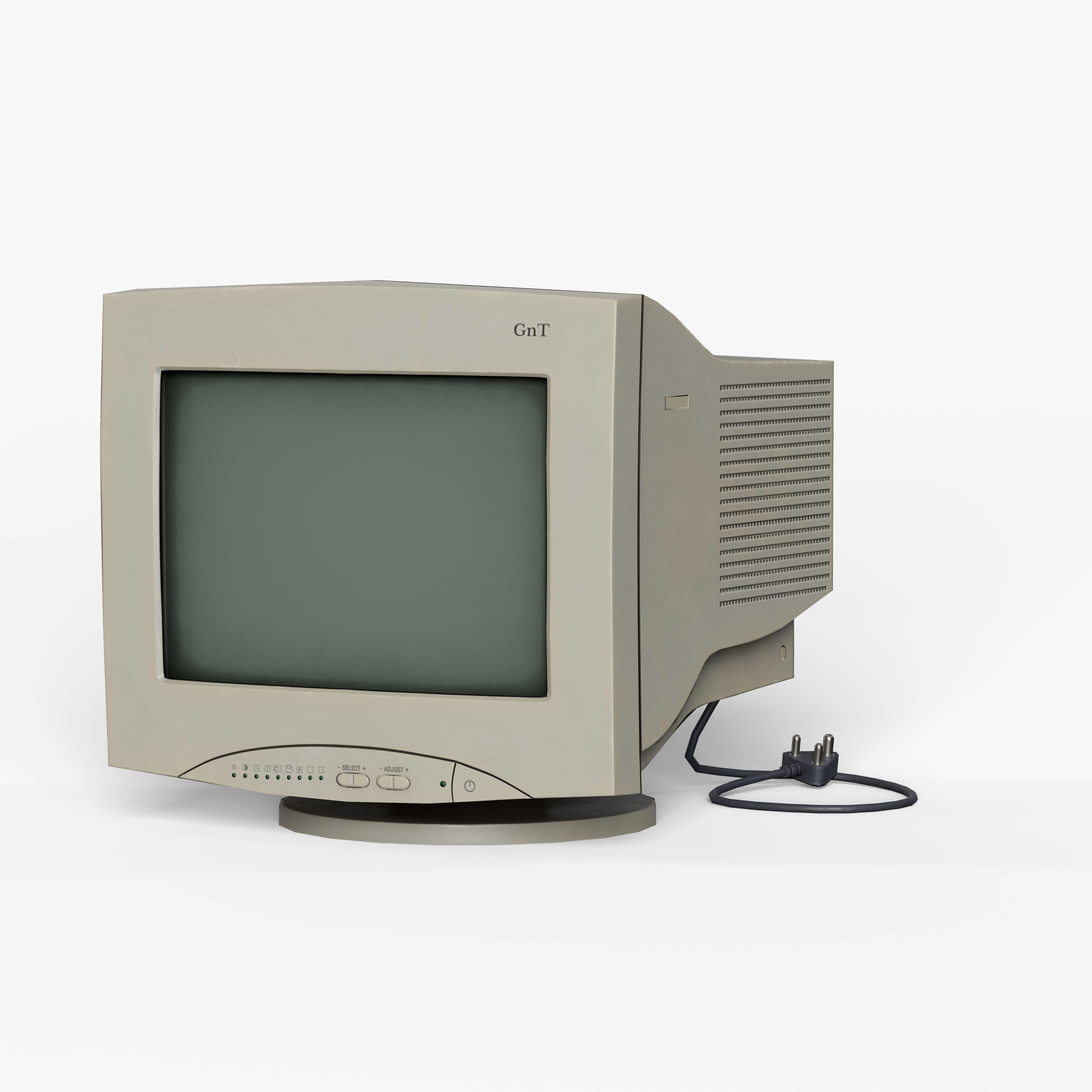 CRT Monitor Screen - 3D Model by GunsNTanks