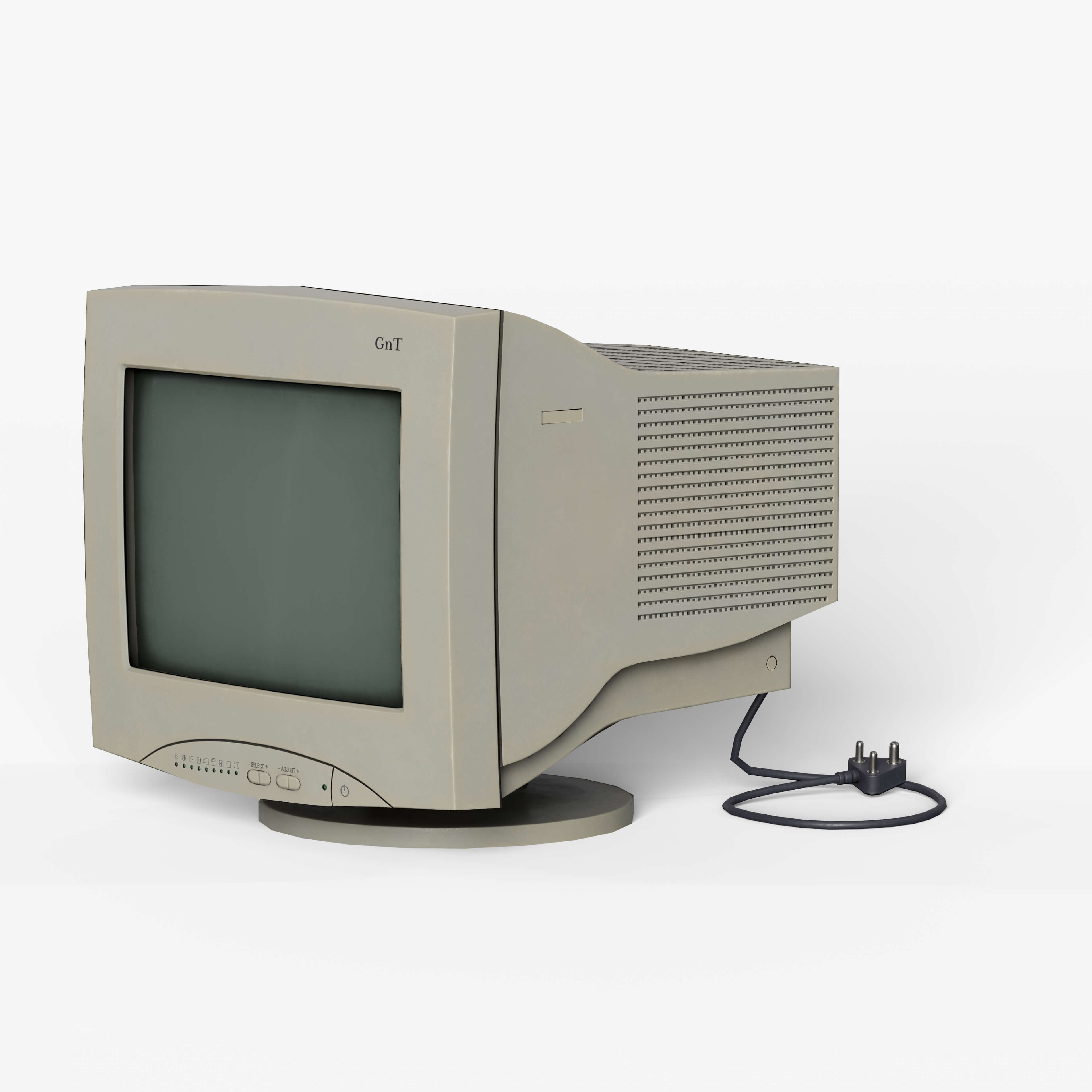 CRT Monitor Screen - 3D Model by GunsNTanks