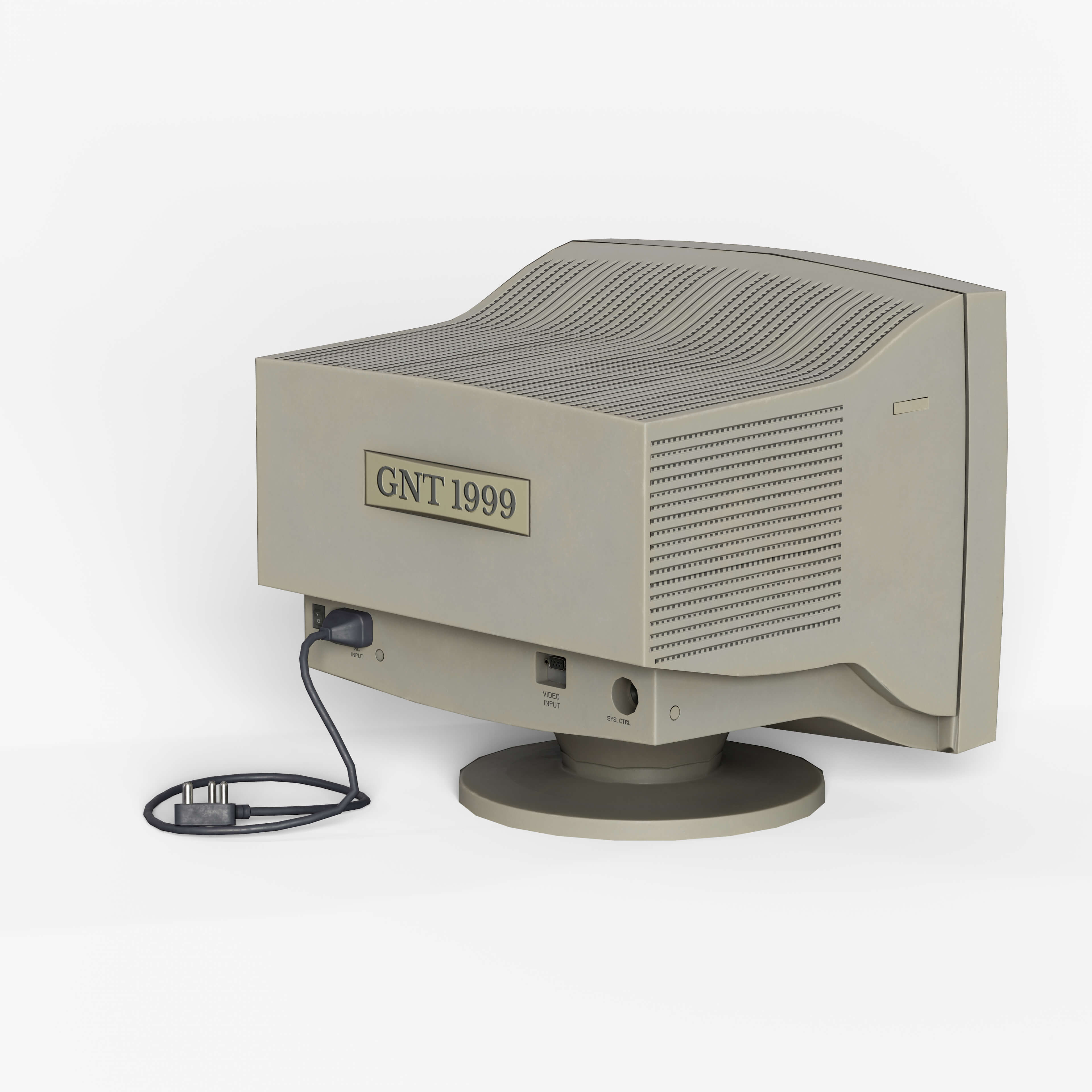 CRT Monitor Screen - 3D Model by GunsNTanks