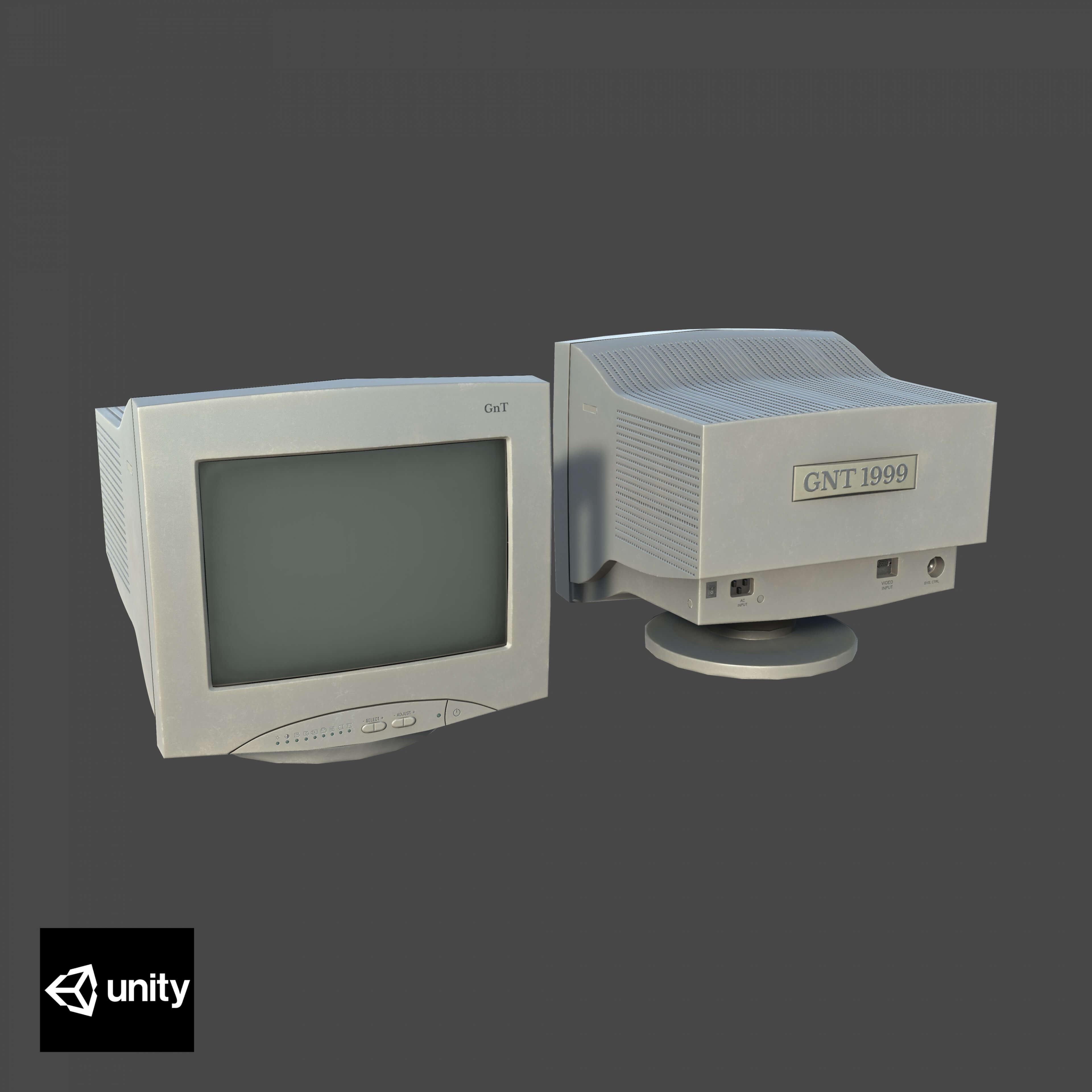 CRT Monitor Screen - 3D Model by GunsNTanks