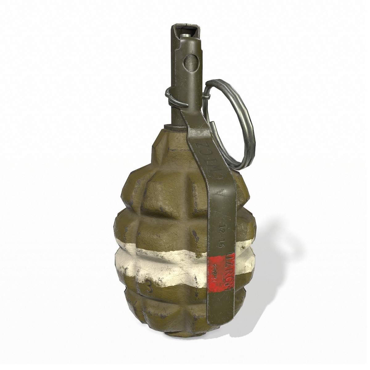 F1 Grenade - 3D Model by GunsNTanks