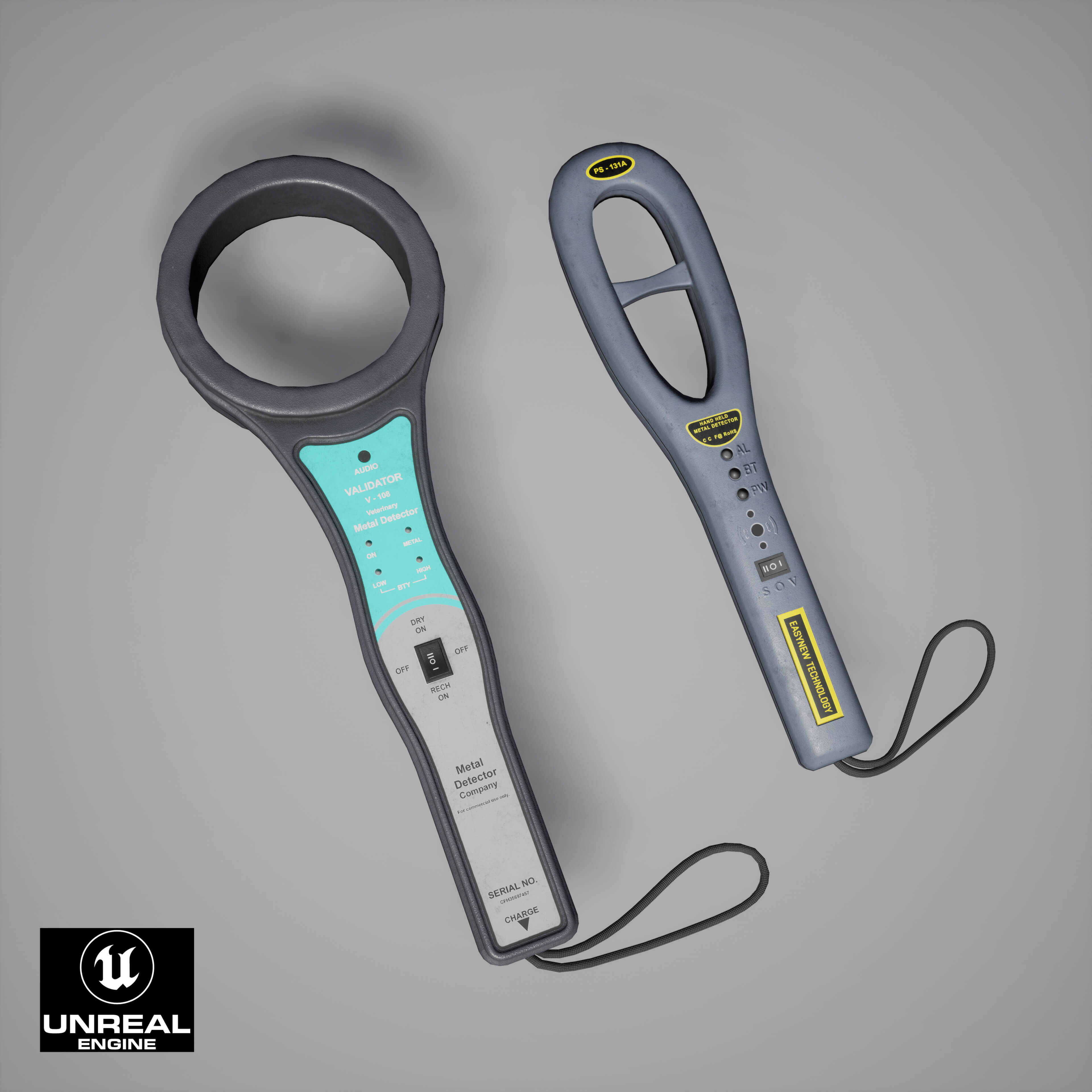 Hand Held Metal Detector - 3D Model by GunsNTanks