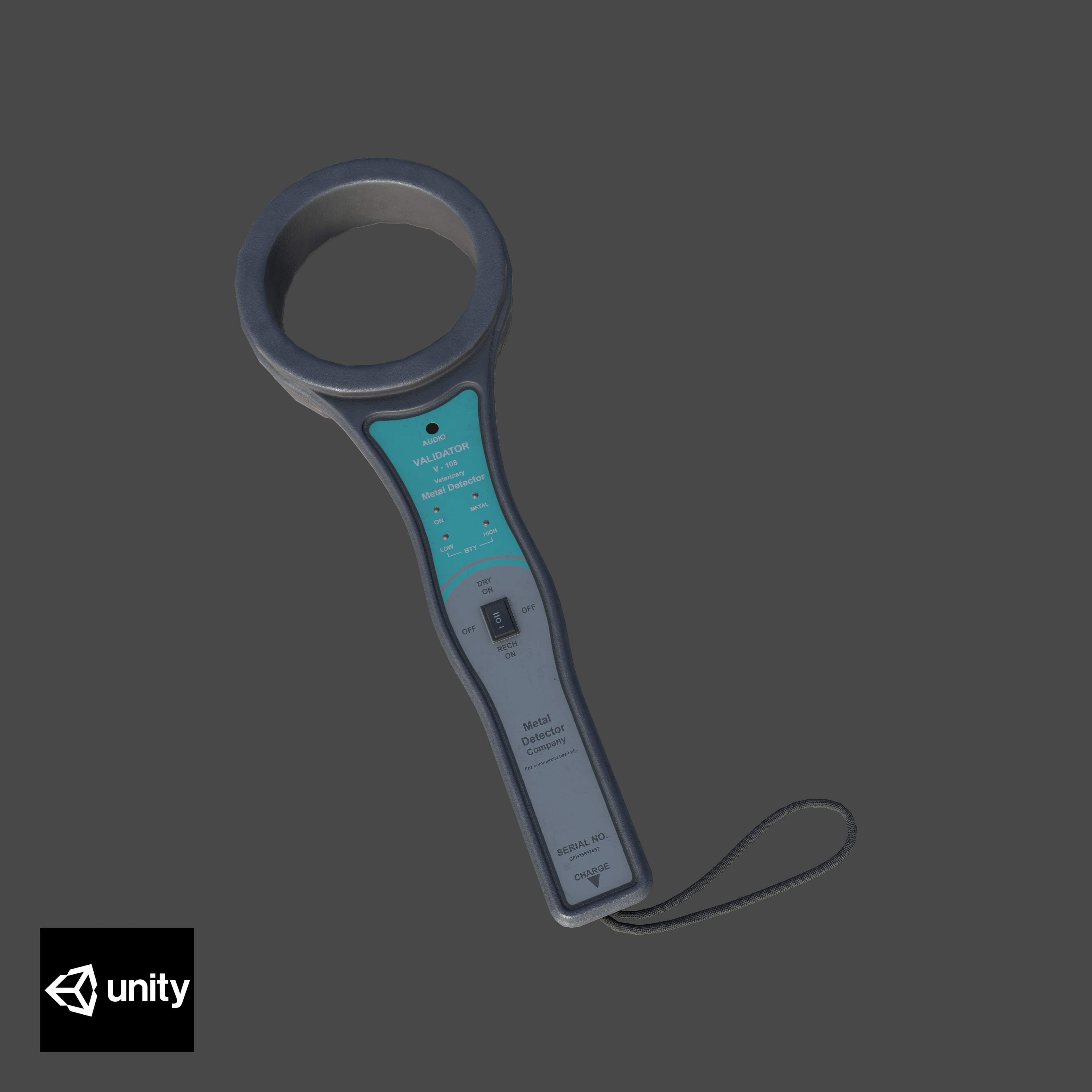 Hand Held Metal Detector - 3D Model by GunsNTanks