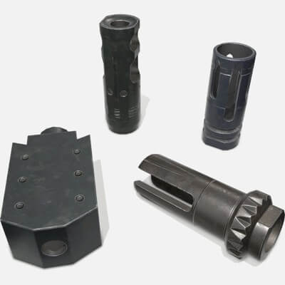 Muzzle Brake Pack Vol-3 3D Model by GunsNTanks