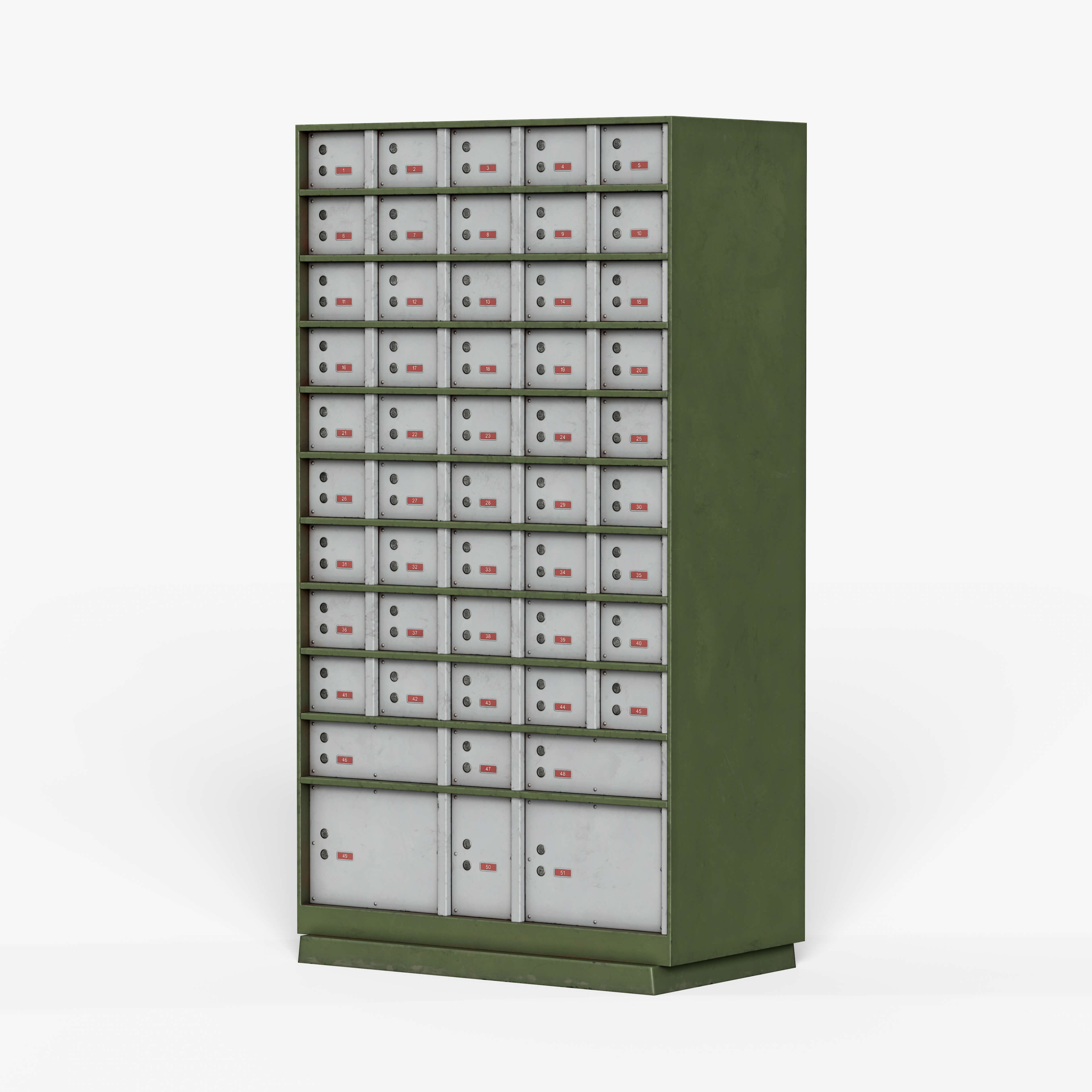 Safe Deposit Locker Set - 3D Model by GunsNTanks