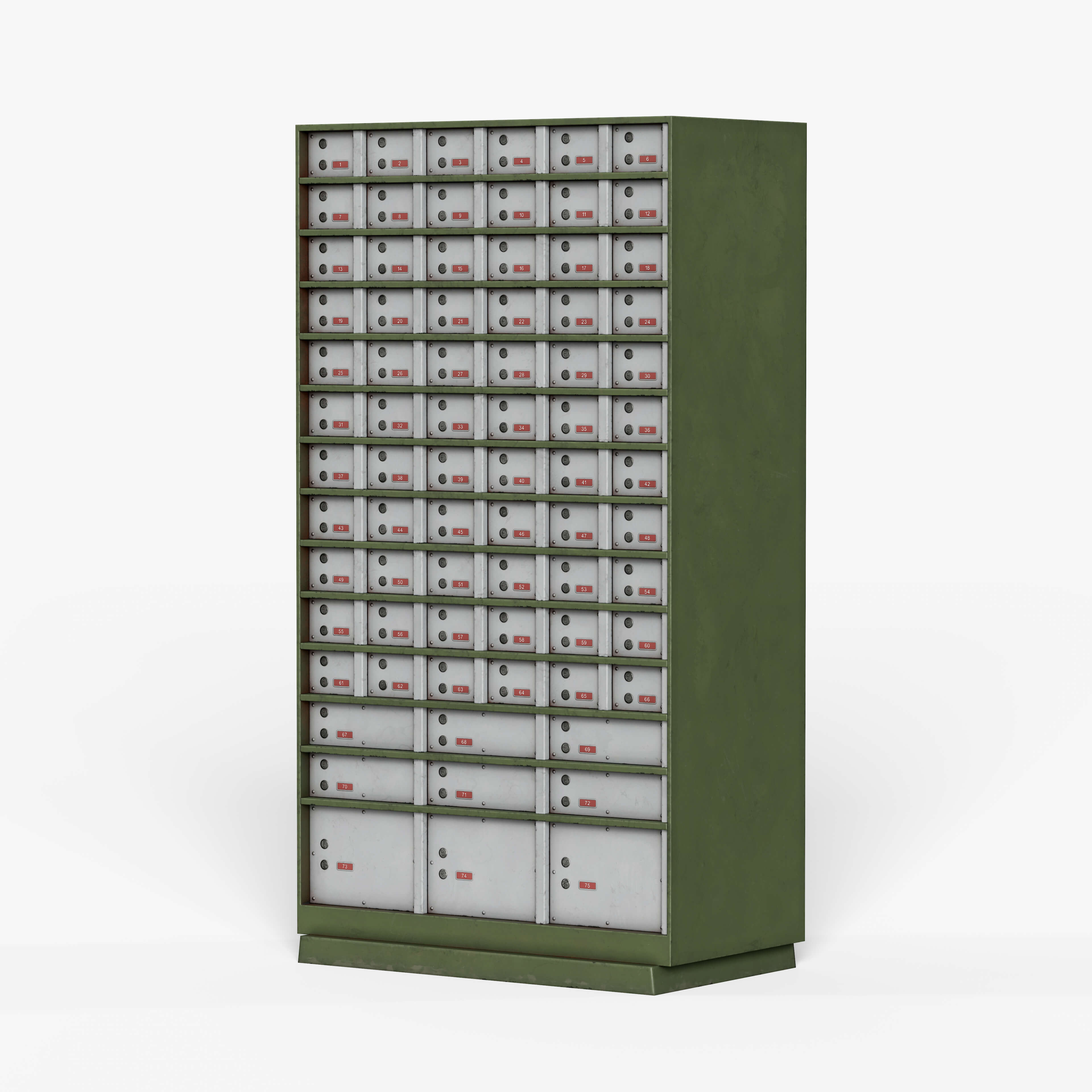 Safe Deposit Locker Set - 3D Model by GunsNTanks