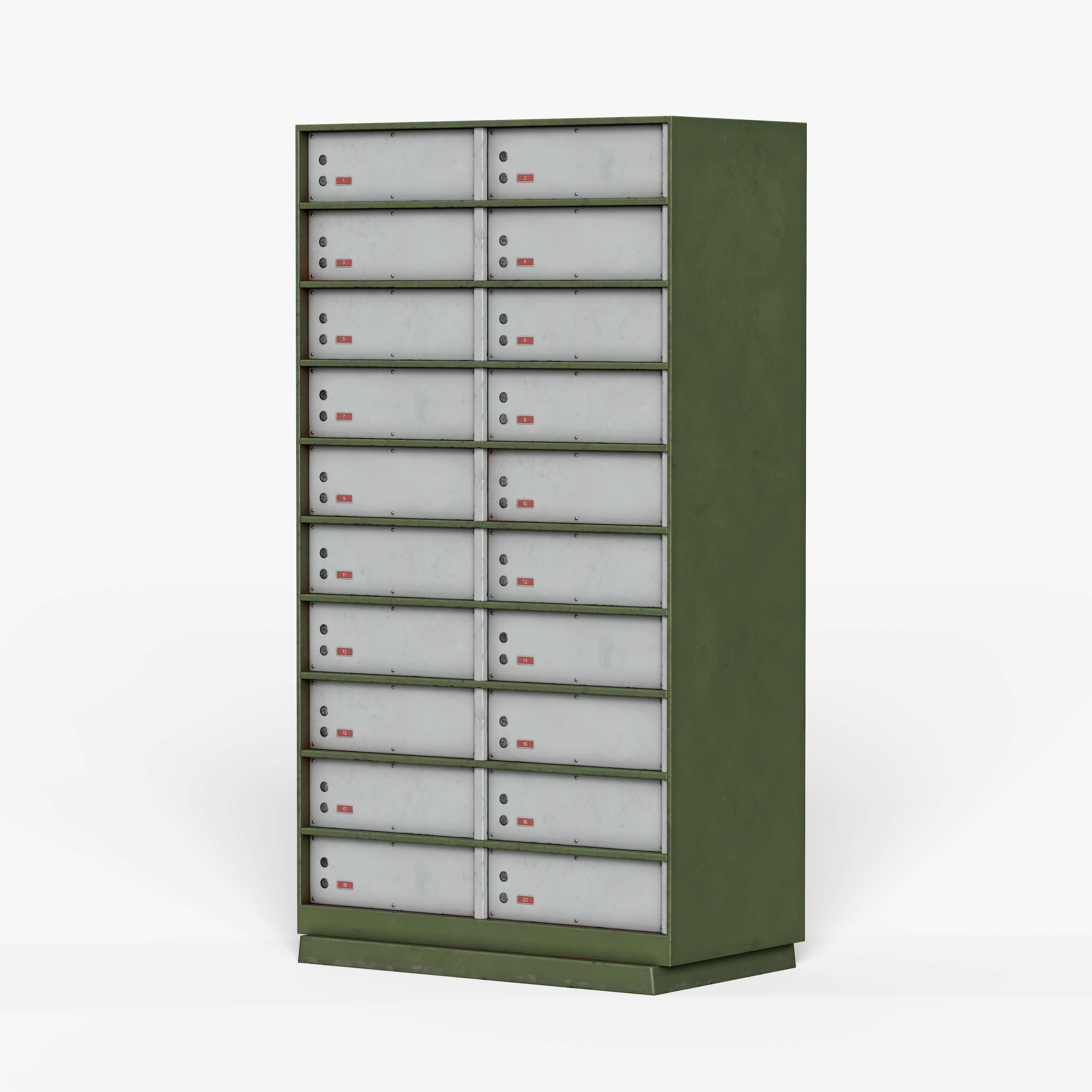 Safe Deposit Locker Set - 3D Model by GunsNTanks