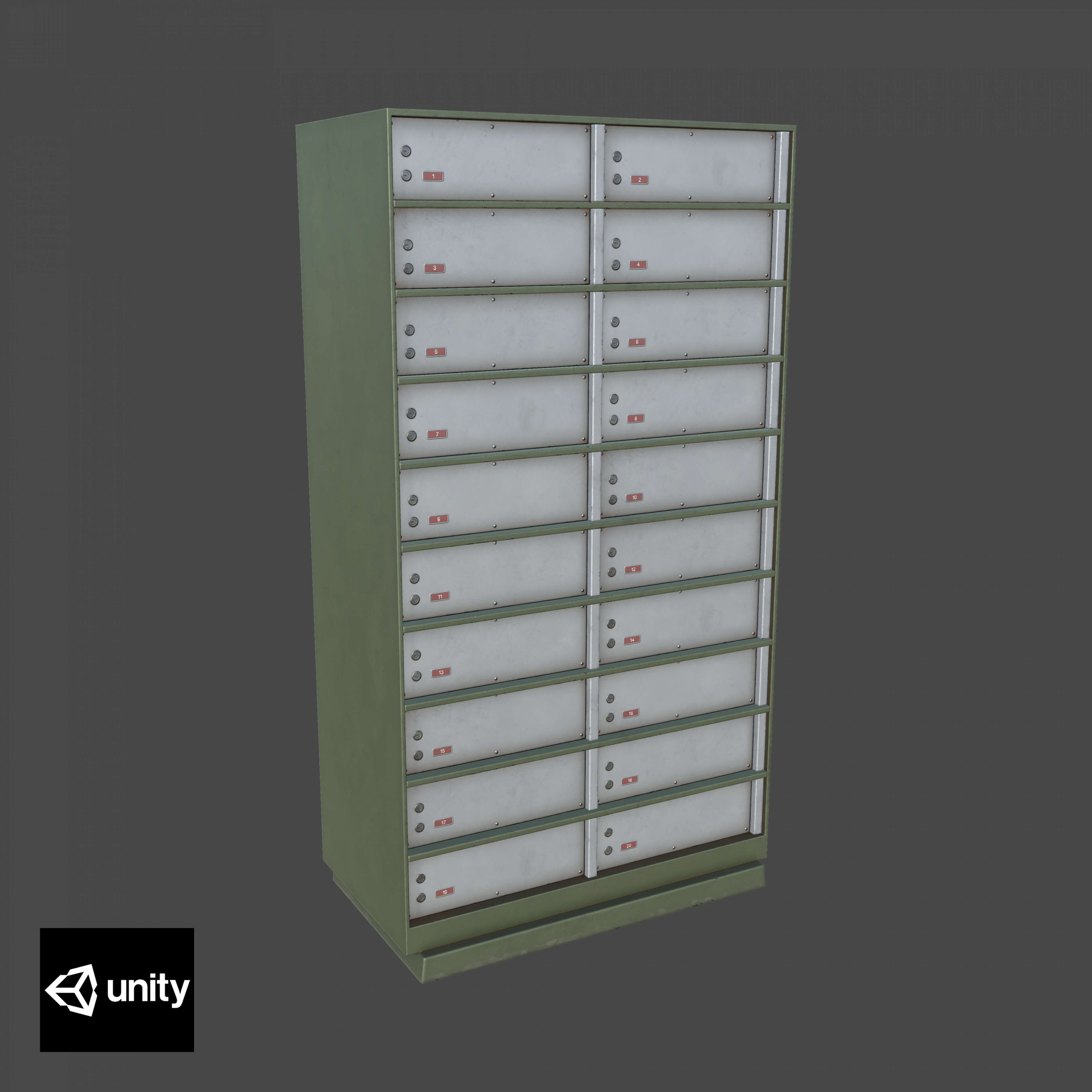 Safe Deposit Locker Set - 3D Model by GunsNTanks